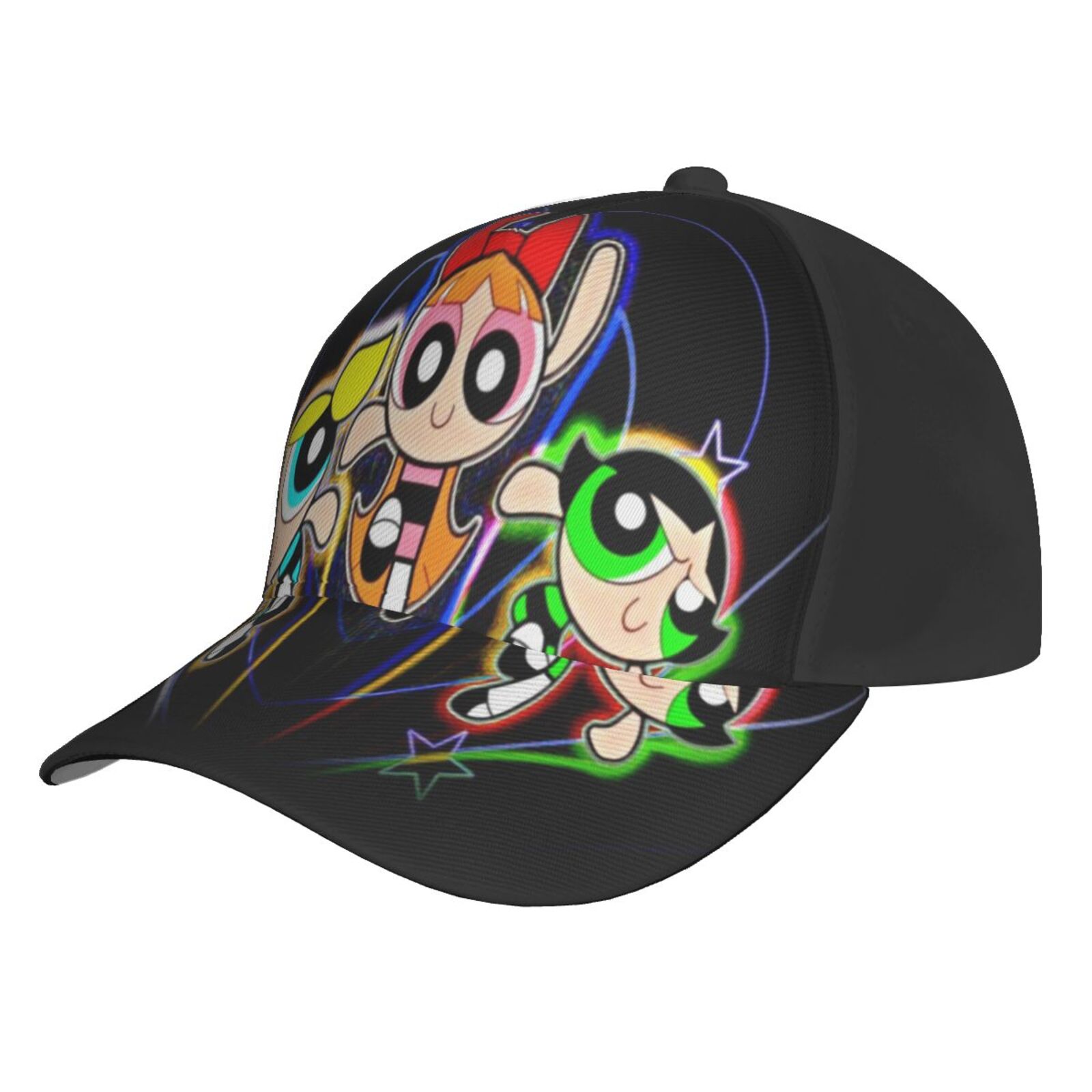 Powerpuff Girls Anime Baseball Cap Hats Adjustable Snapback Caps Cool ...