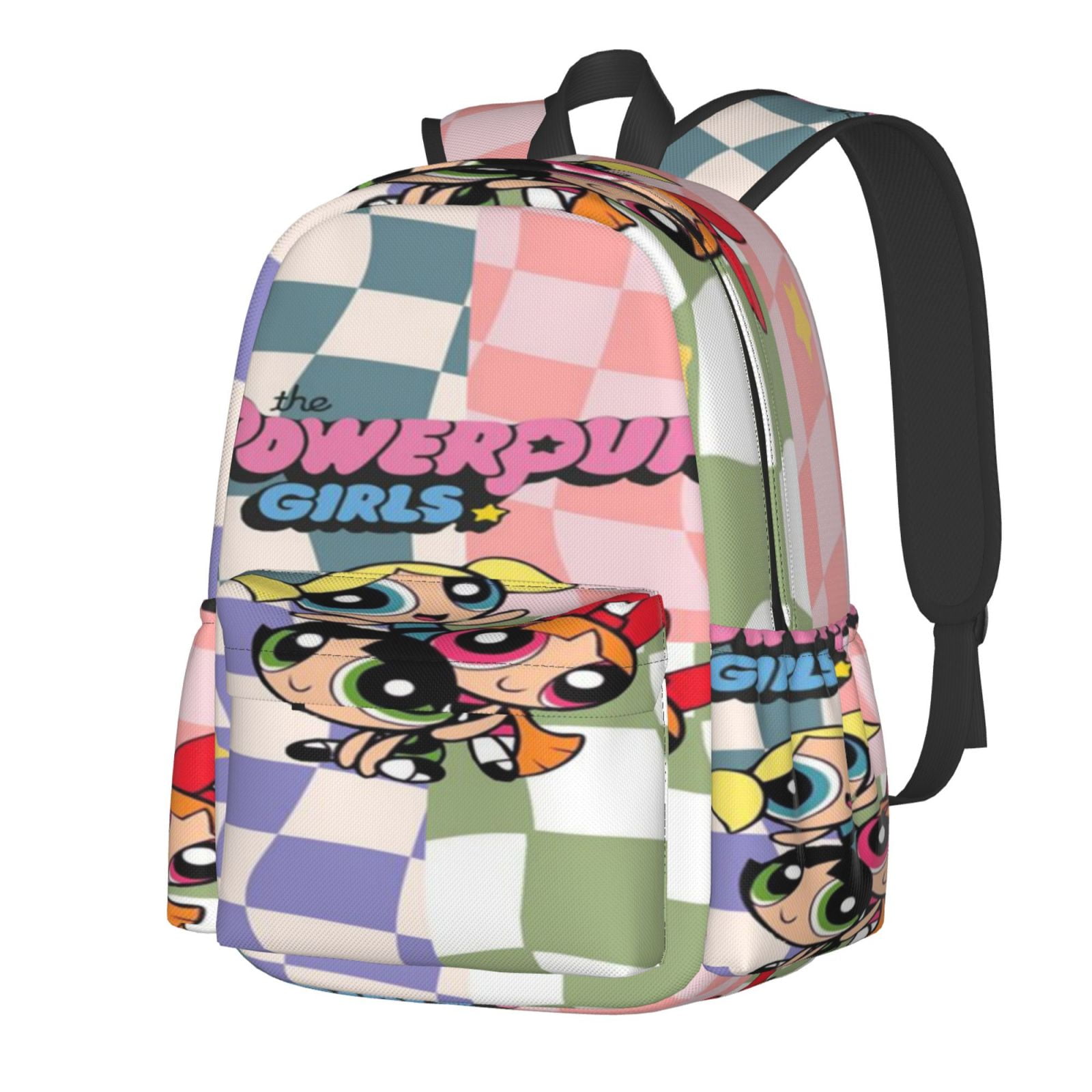 Powerpuff Backpac Lightweight Casual Backpac Bags Book Travel Hiking ...