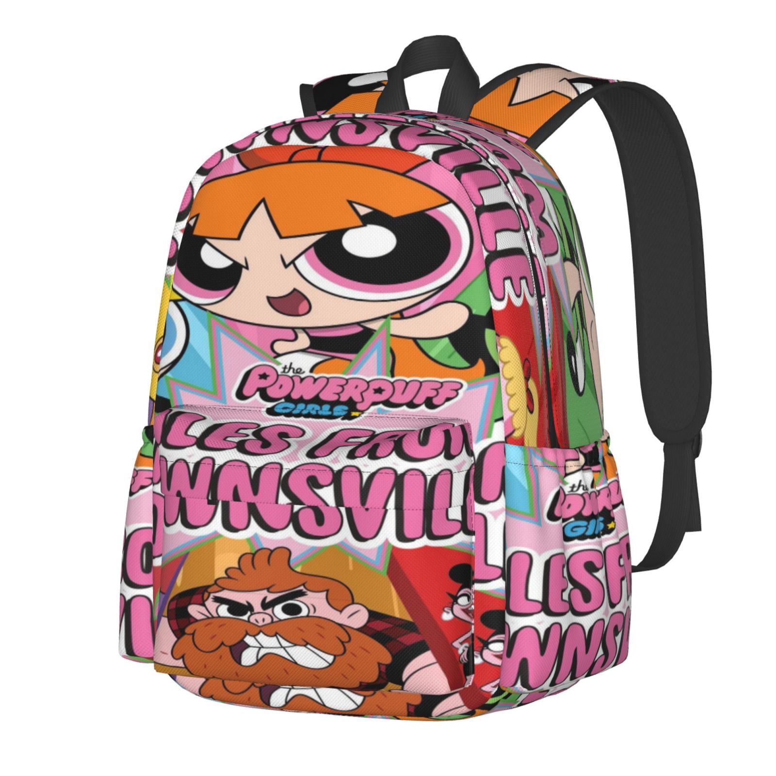 Powerpuff Backpac Lightweight Casual Backpac Bags Book Travel Hiking ...