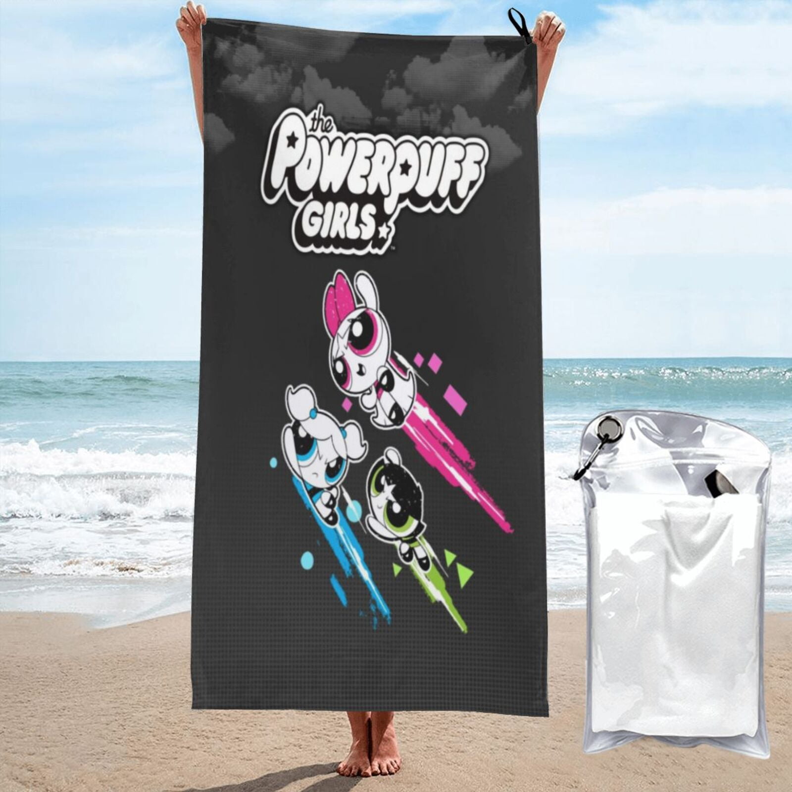 Powerpuff Girls Beach Towel Absorbent Quick Dry Towels For Travel ...