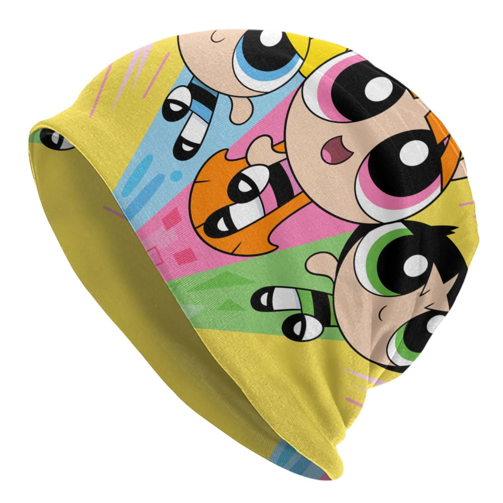 Powerpuff Girls Beanie Hat Cap 3D Print Soft Slouchy Beanies Hat ...
