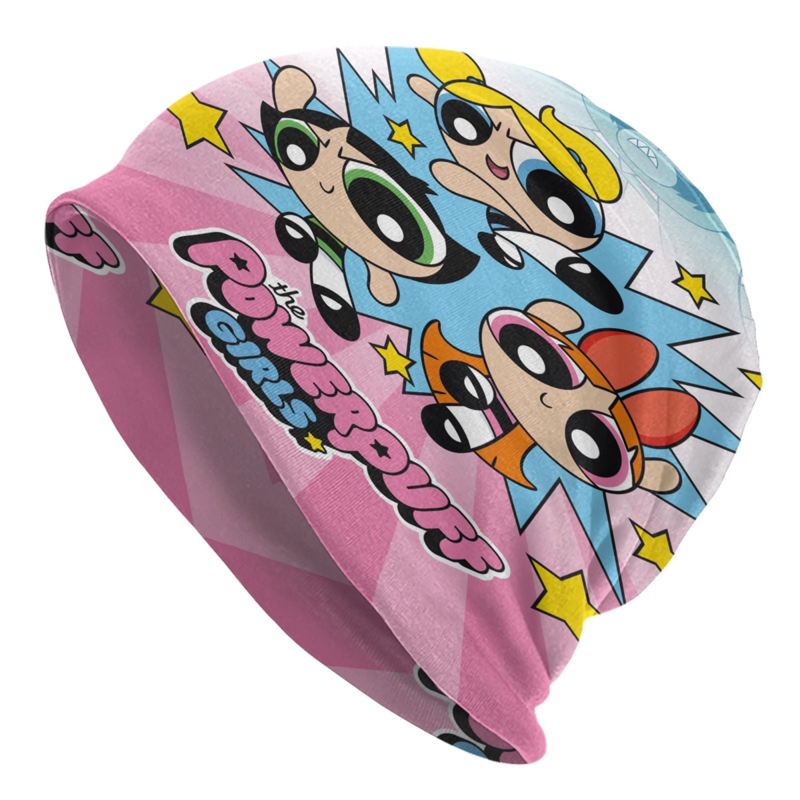 Powerpuff Girls Beanie Hat Cap 3D Print Soft Slouchy Beanies Hat ...