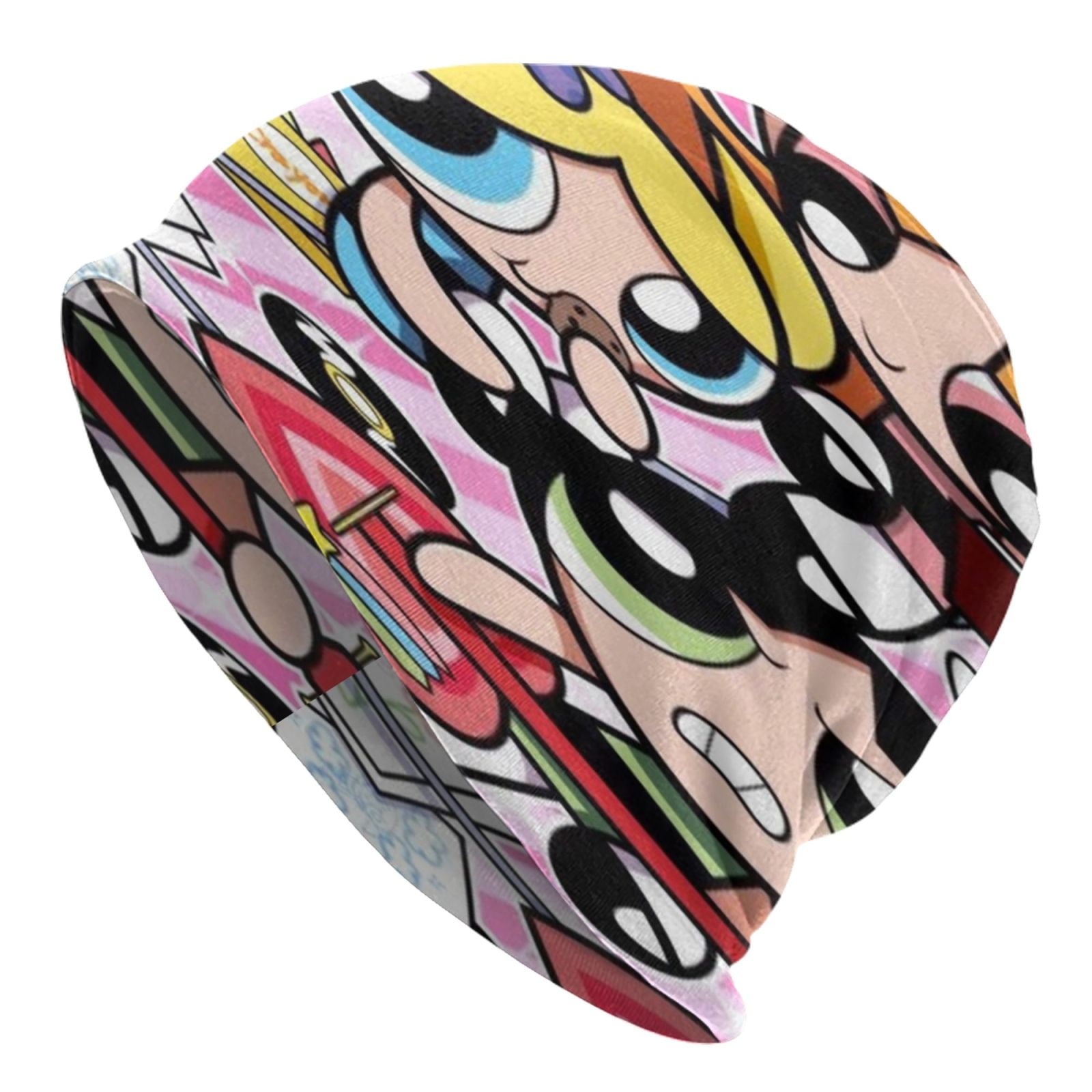Powerpuff Girls Beanie Hat Cap 3D Print Soft Slouchy Beanies Hat ...