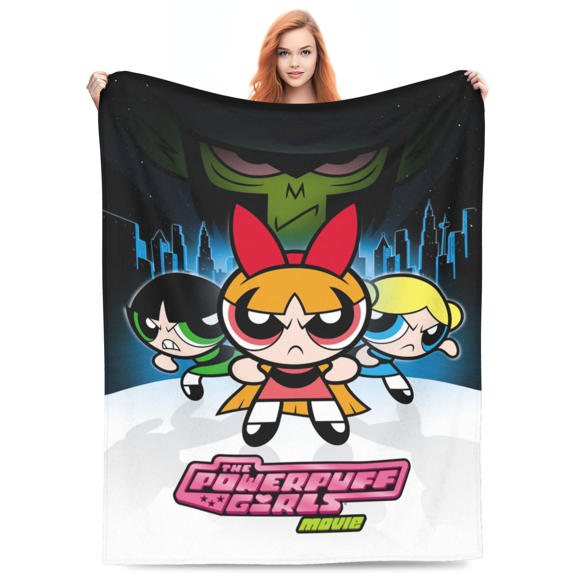 Powerpuff Girls Bed Blanket Super Soft Fleece Throw Blanket Lightweight ...