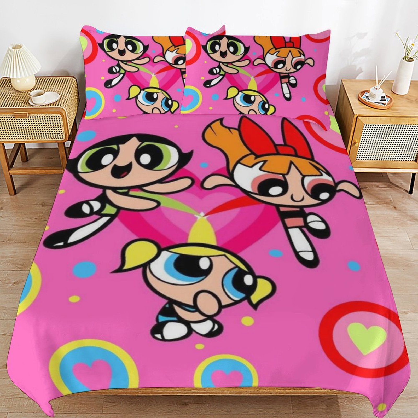 The Powerpuff Girls Bed Duvet Cover Microfiber Bedding Sets 3D Printed ...