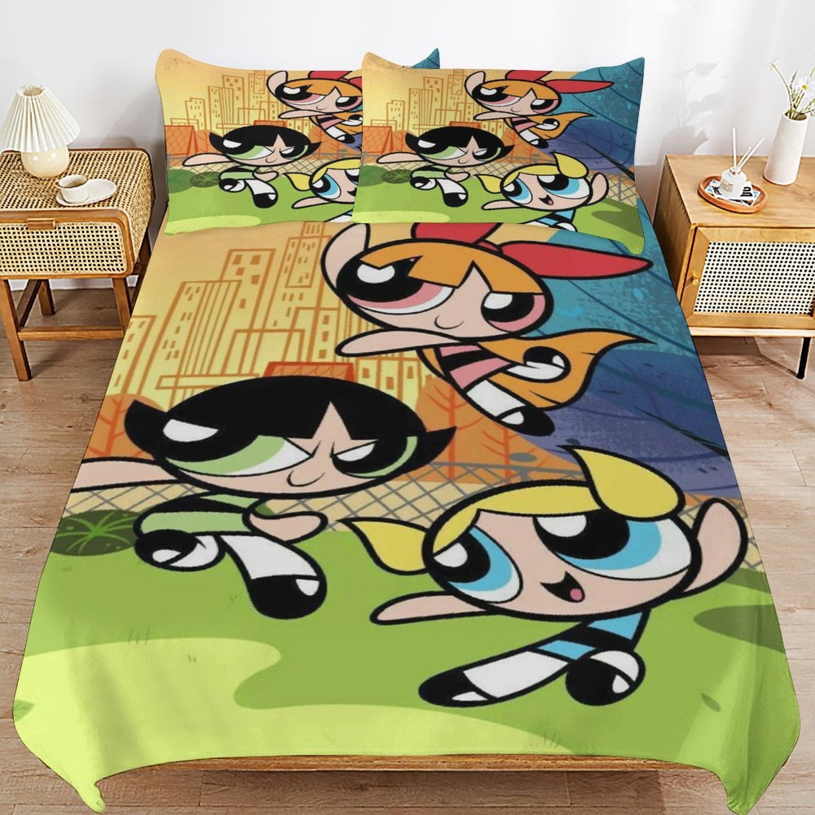 The Powerpuff Girls Bed Duvet Cover Microfiber Bedding Sets 3D Printed ...