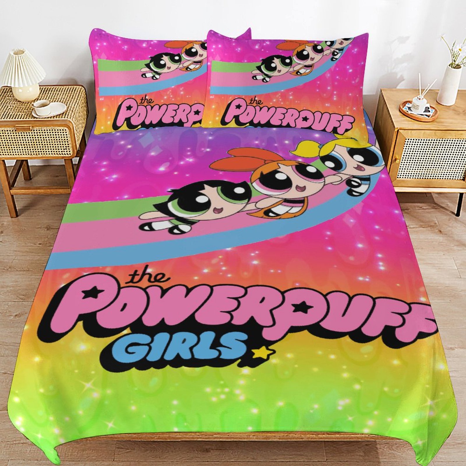 The Powerpuff Girls Bed Duvet Cover Microfiber Bedding Sets 3D Printed ...