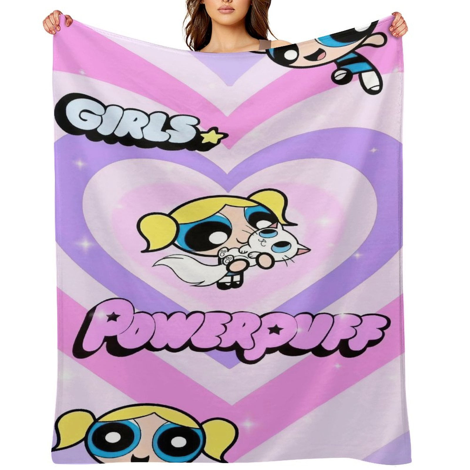 Powerpuff Girls Blanket Cute Blanket Warm Throw Blanket for Living Room ...
