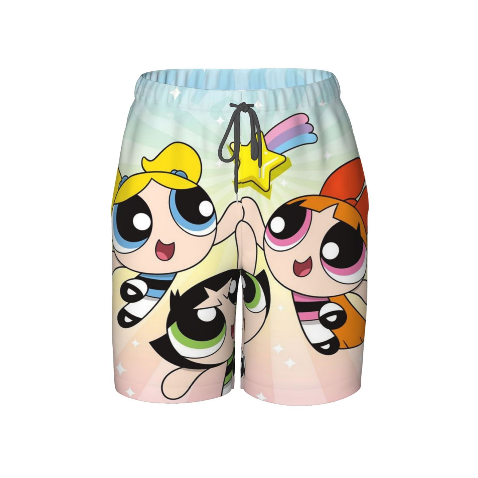 Powerpuff Girls Boys Swim Trunks with Mesh Liner Bathing Suits Quick ...