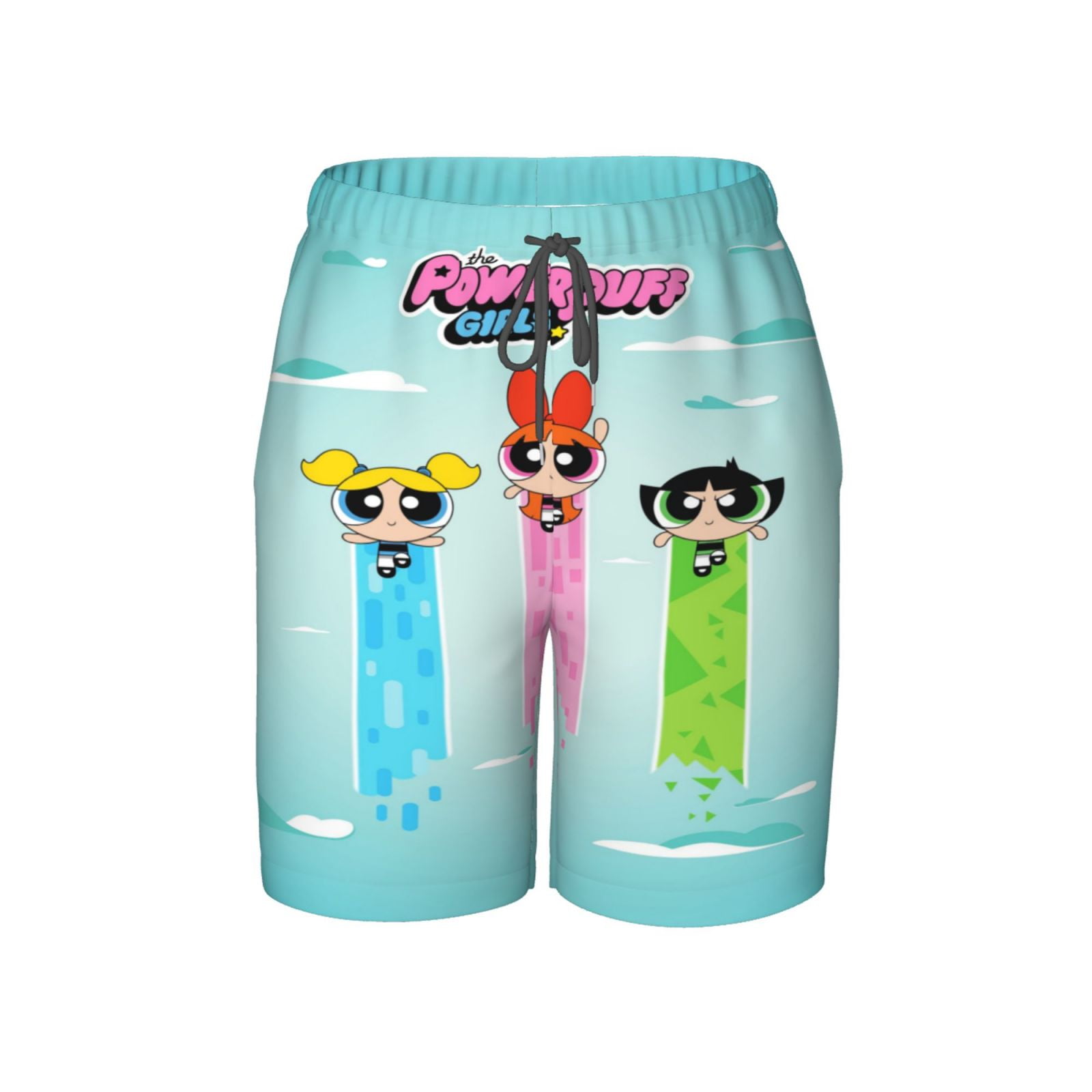 Powerpuff Girls Boys Swim Trunks with Mesh Liner Bathing Suits Quick ...