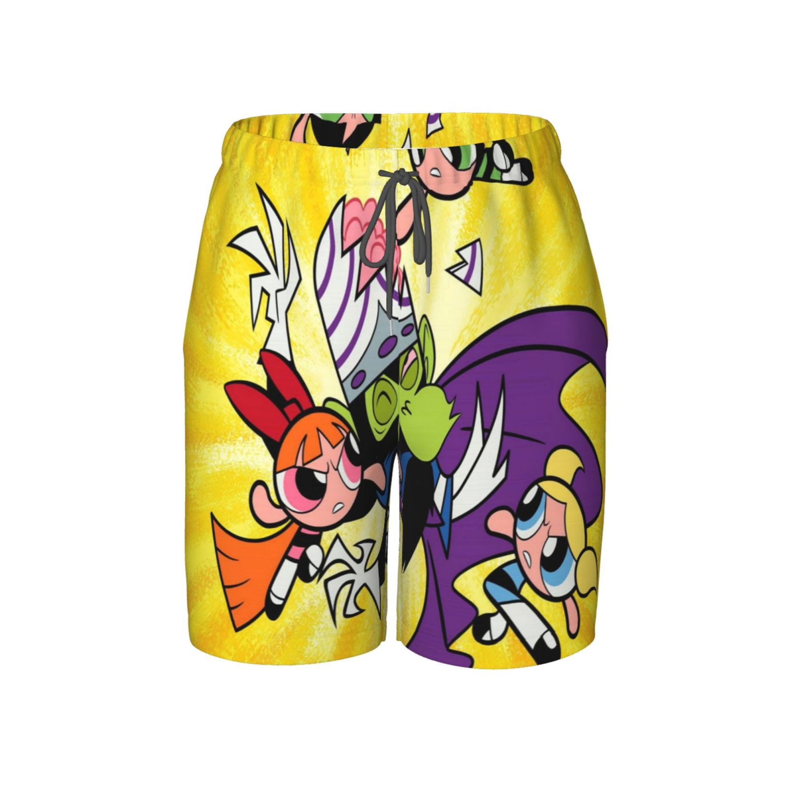 Powerpuff Girls Boys Swim Trunks with Mesh Liner Bathing Suits Quick ...