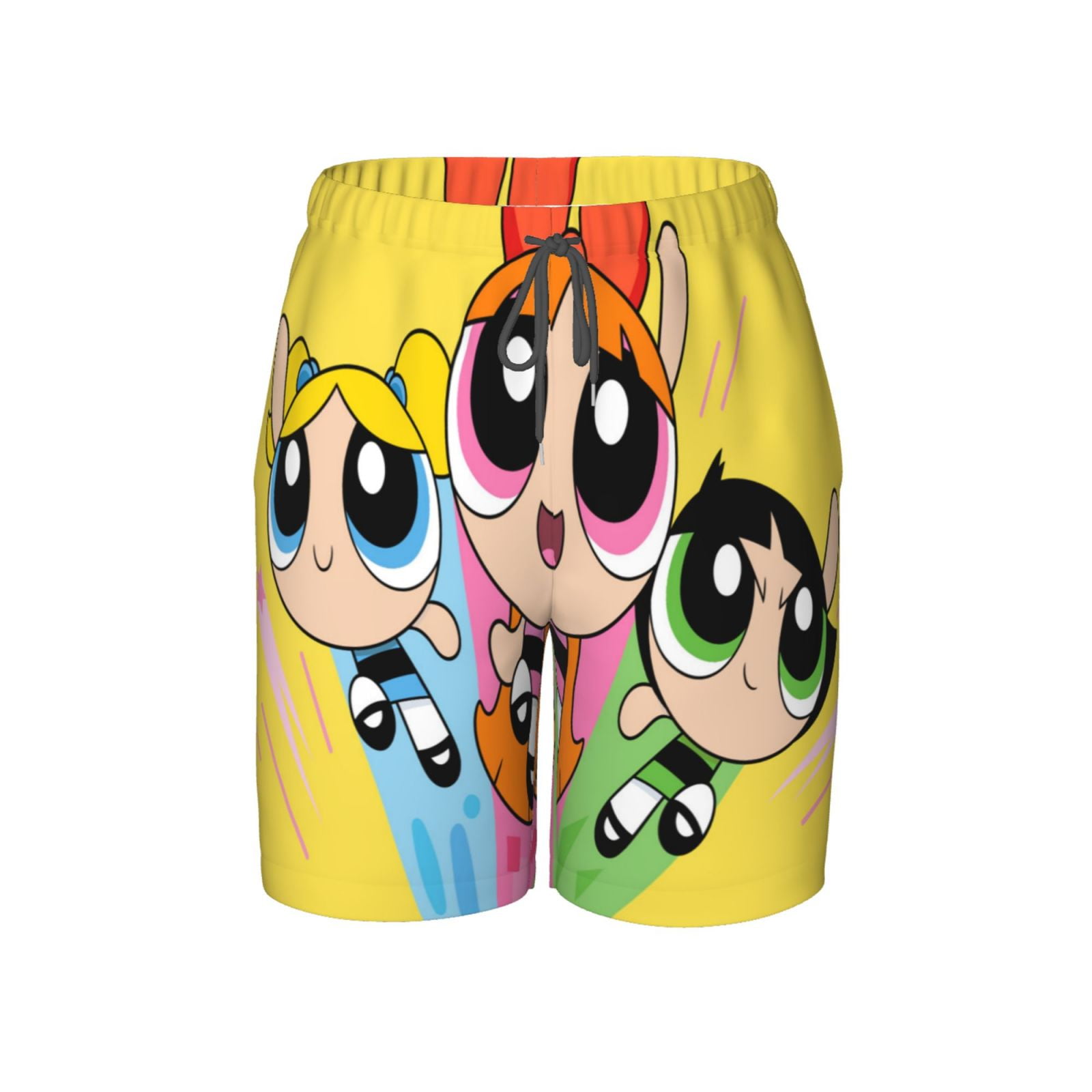 Powerpuff Girls Boys Swim Trunks with Mesh Liner Bathing Suits Quick ...