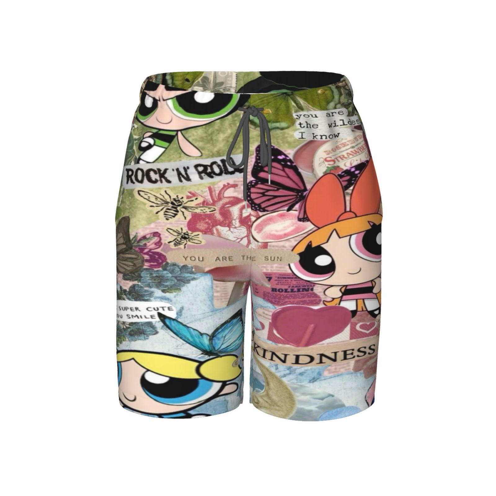 Powerpuff Girls Boys Swim Trunks with Mesh Liner Bathing Suits Quick ...