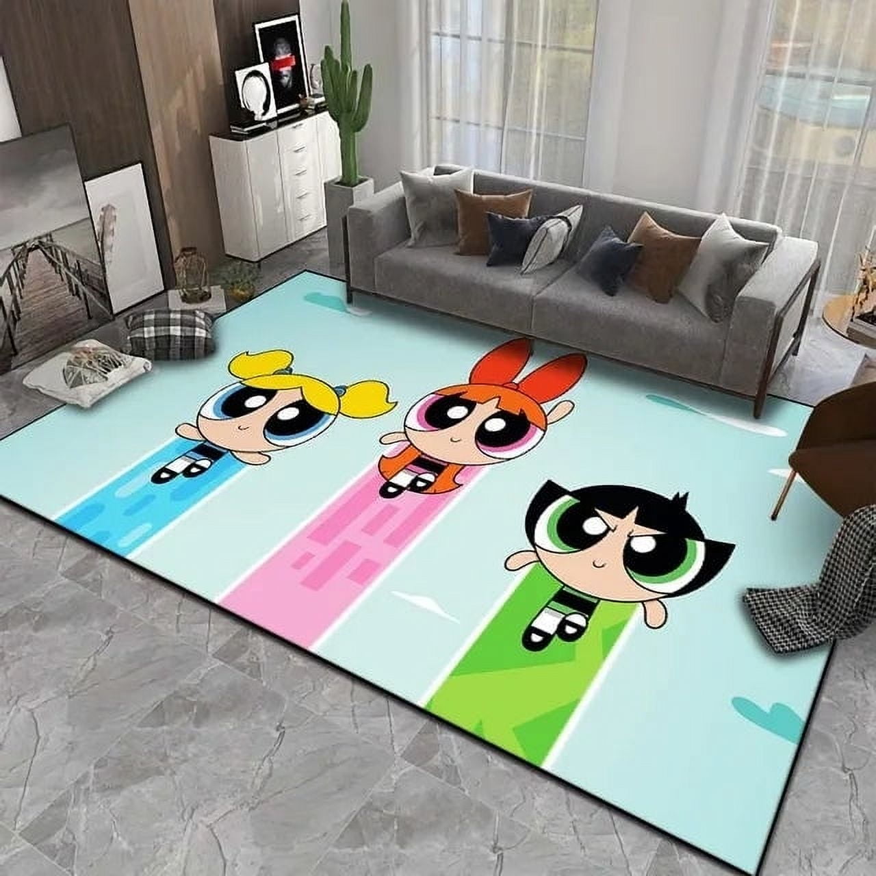 Powerpuff Girls Carpet 20'' x 31'' Bedroom Sofa Rug Door Mat Kitchen ...