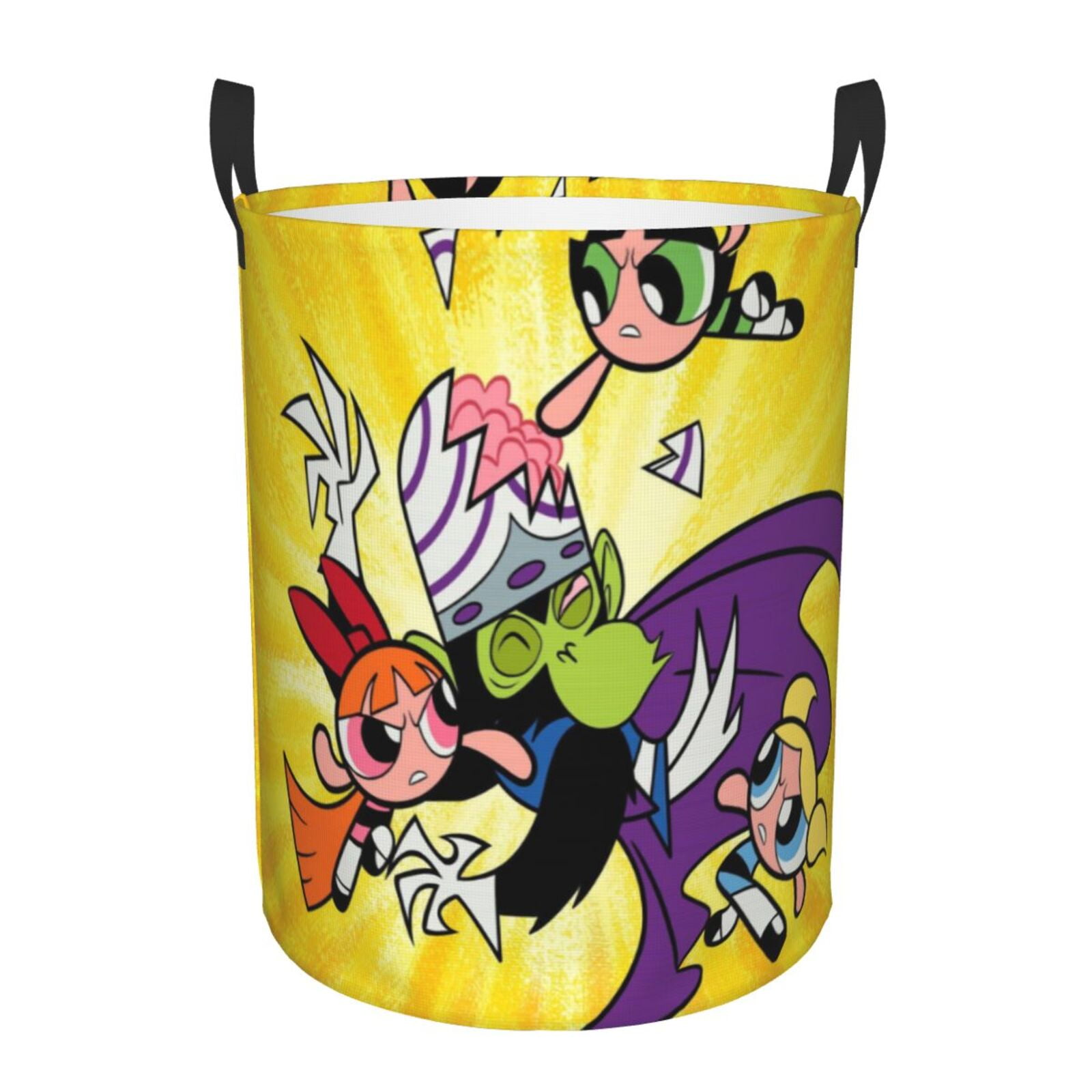Powerpuff Girls Collapsible Laundry Basket Cartoon Laundry Hamper with ...