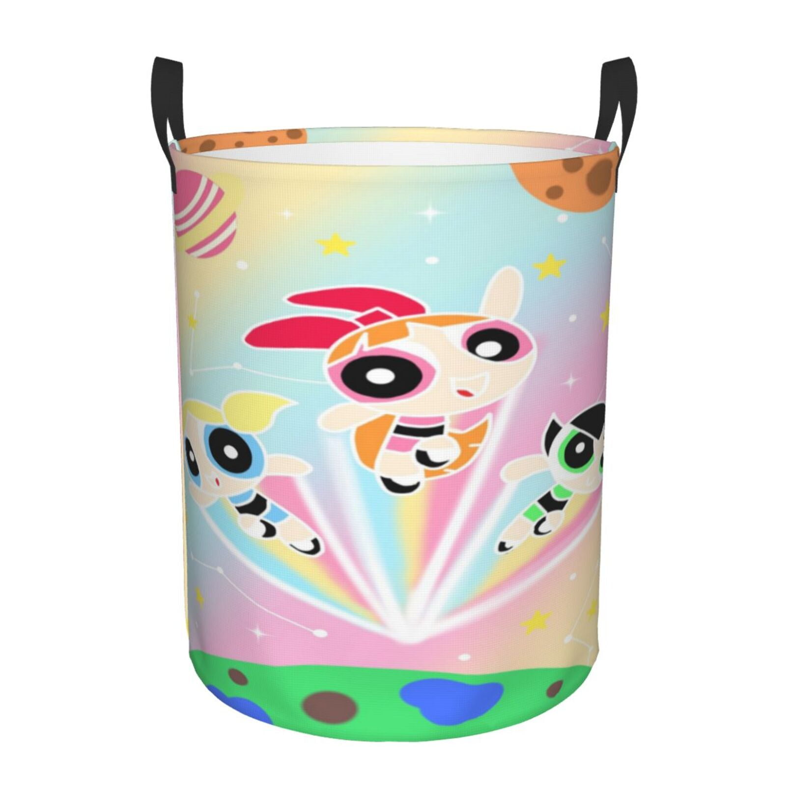 Powerpuff Girls Collapsible Laundry Basket Cartoon Laundry Hamper with ...