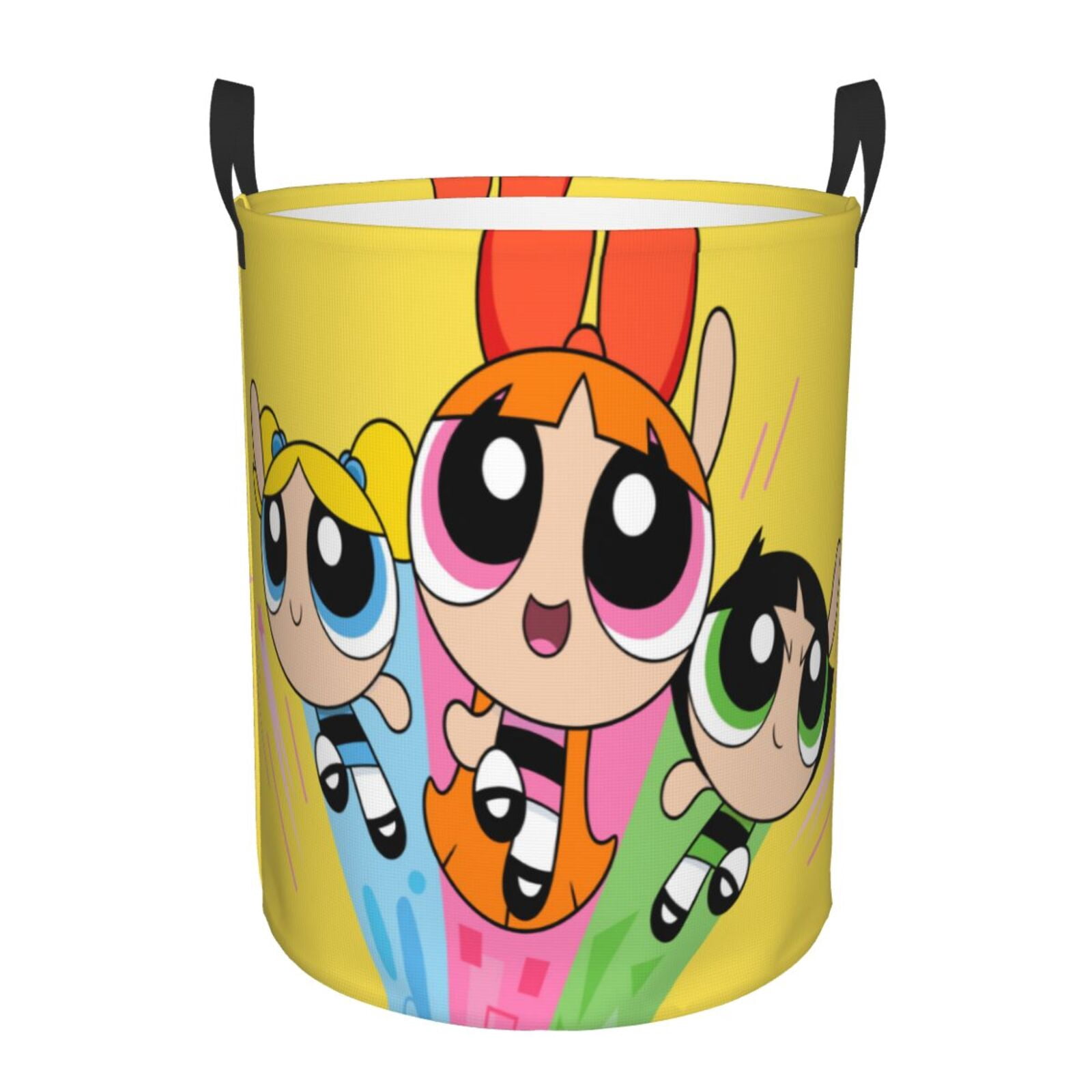 Powerpuff Girls Collapsible Laundry Basket Cartoon Laundry Hamper with ...