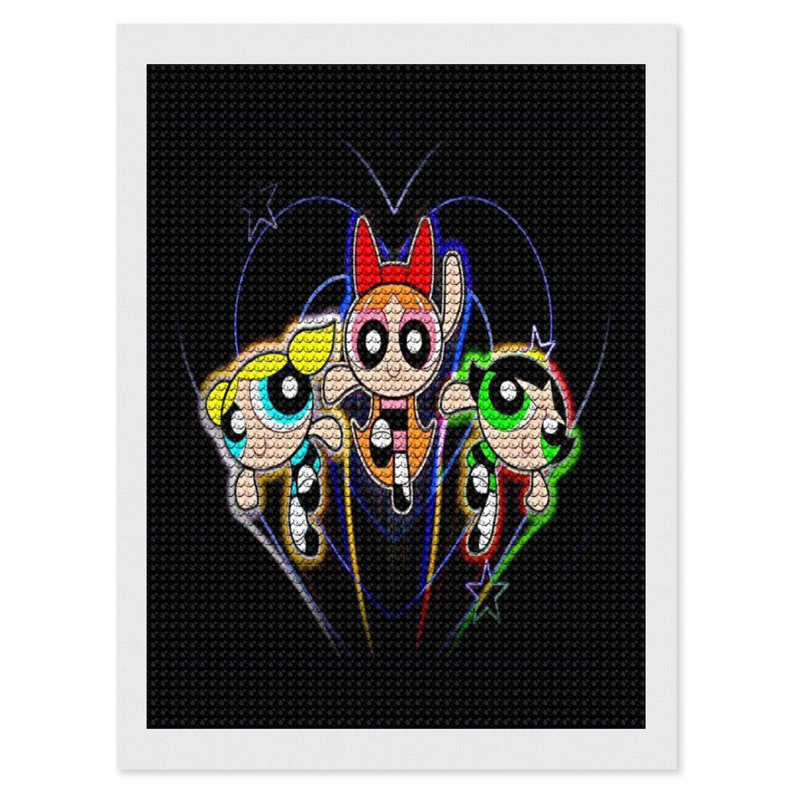 Powerpuff Girls Diamond Art Kits for Adults Cartoon 5D DIY Diamond Art ...