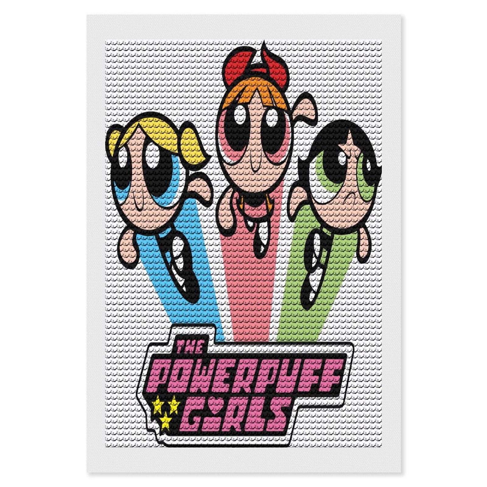 Powerpuff Girls Diamond Art Kits for Adults Cartoon 5D DIY Diamond Art ...