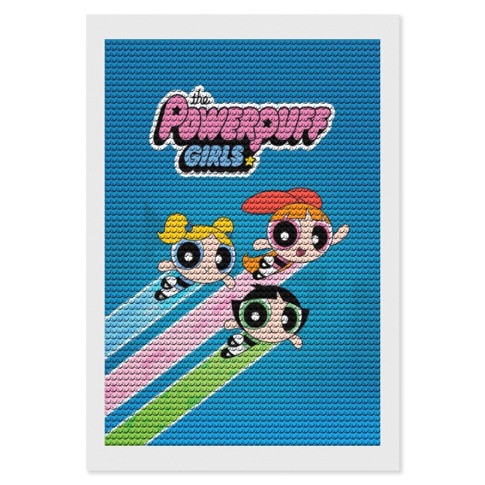 Powerpuff Girls Diamond Art Kits for Adults Cartoon 5D DIY Diamond Art ...