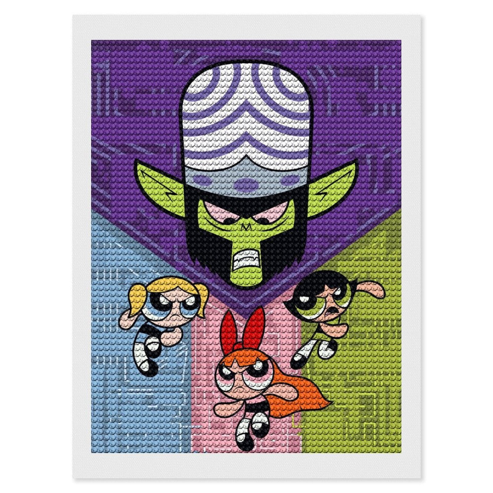 Powerpuff Girls Diamond Art Kits for Adults Cartoon 5D DIY Diamond Art ...