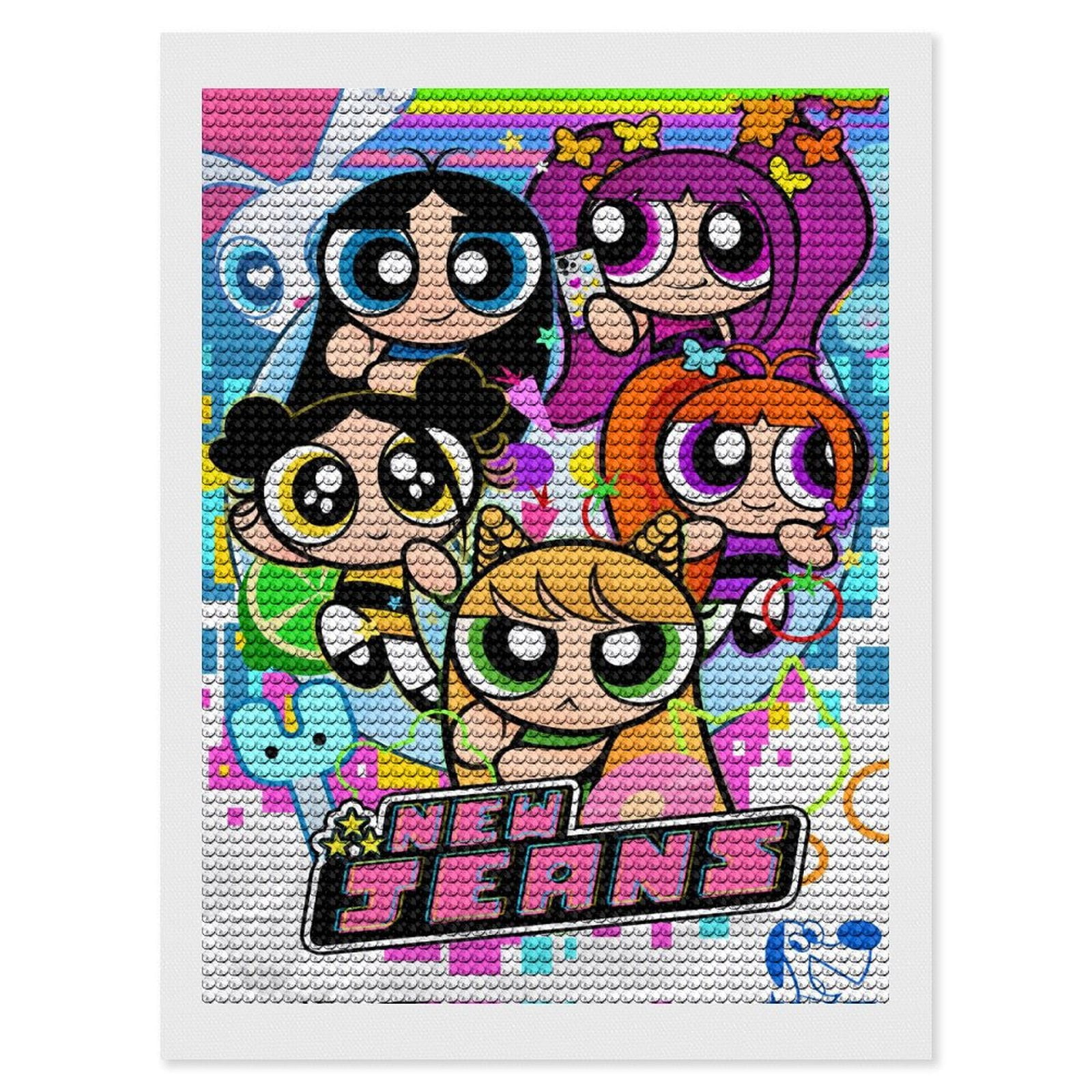 Powerpuff Girls Diamond Art Kits for Adults Cartoon 5D DIY Diamond Art ...