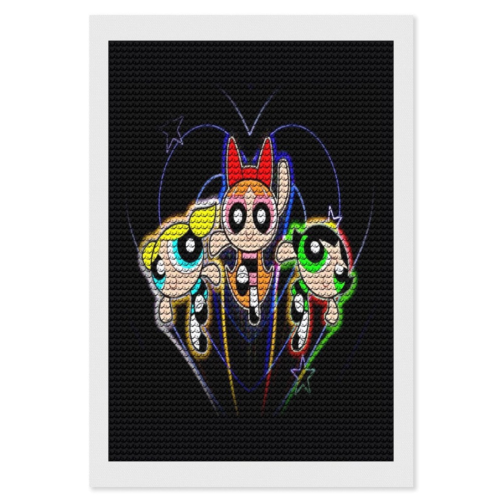 Powerpuff Girls Diamond Art Kits for Adults Cartoon 5D DIY Diamond Art ...