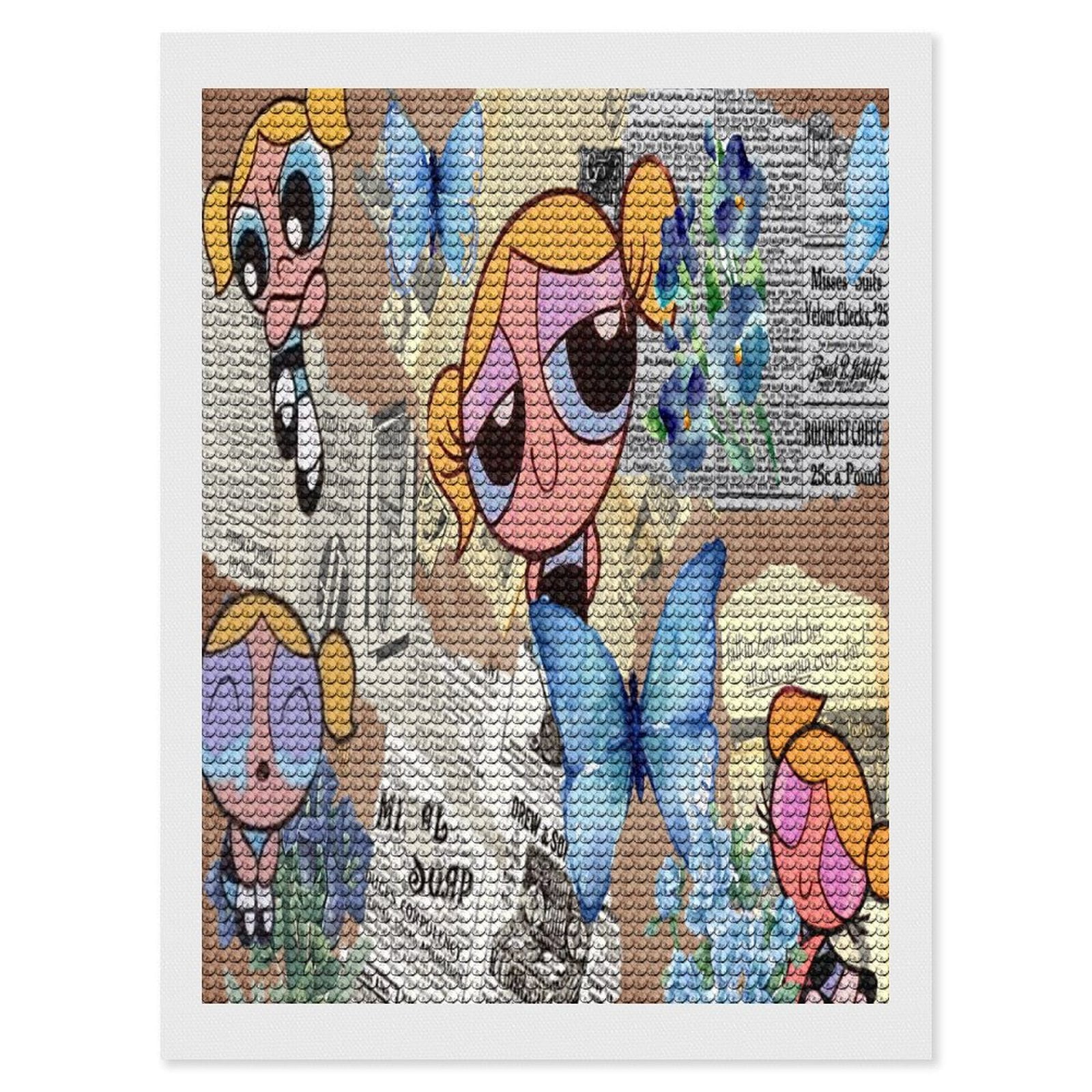 Powerpuff Girls Diamond Art Kits for Adults Cartoon 5D DIY Diamond Art ...