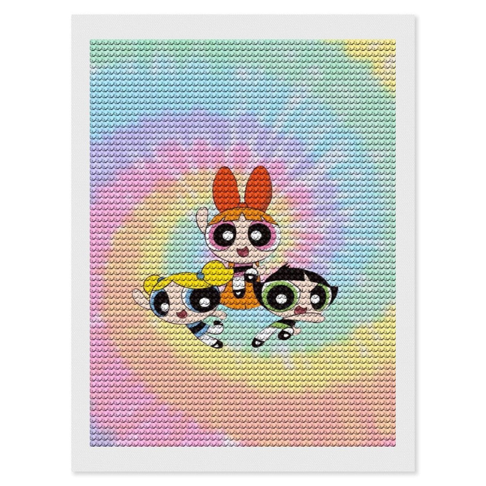 Powerpuff Girls Diamond Art Kits for Adults Cartoon 5D DIY Diamond Art ...