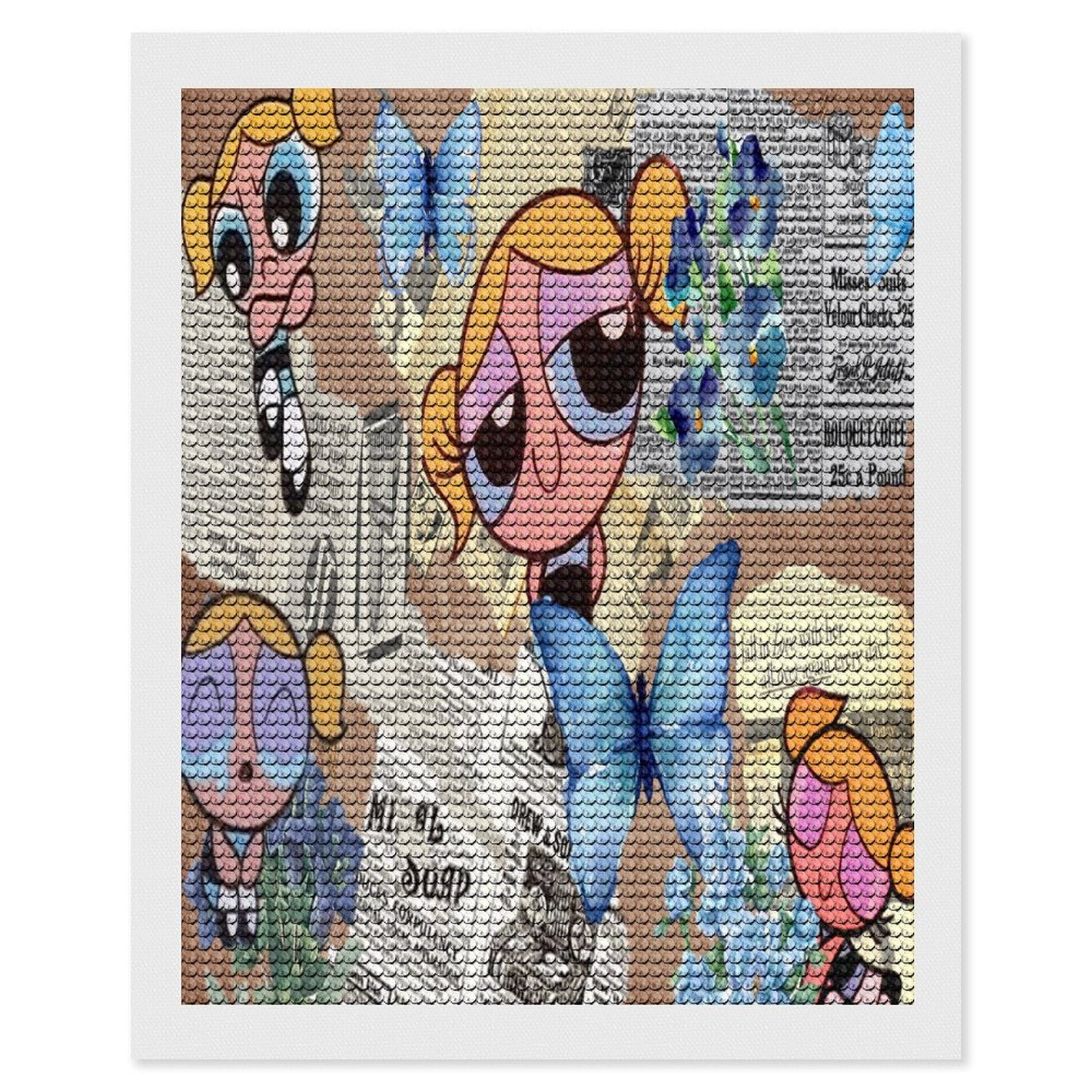 Powerpuff Girls Diamond Art Kits for Adults Cartoon 5D DIY Diamond Art ...