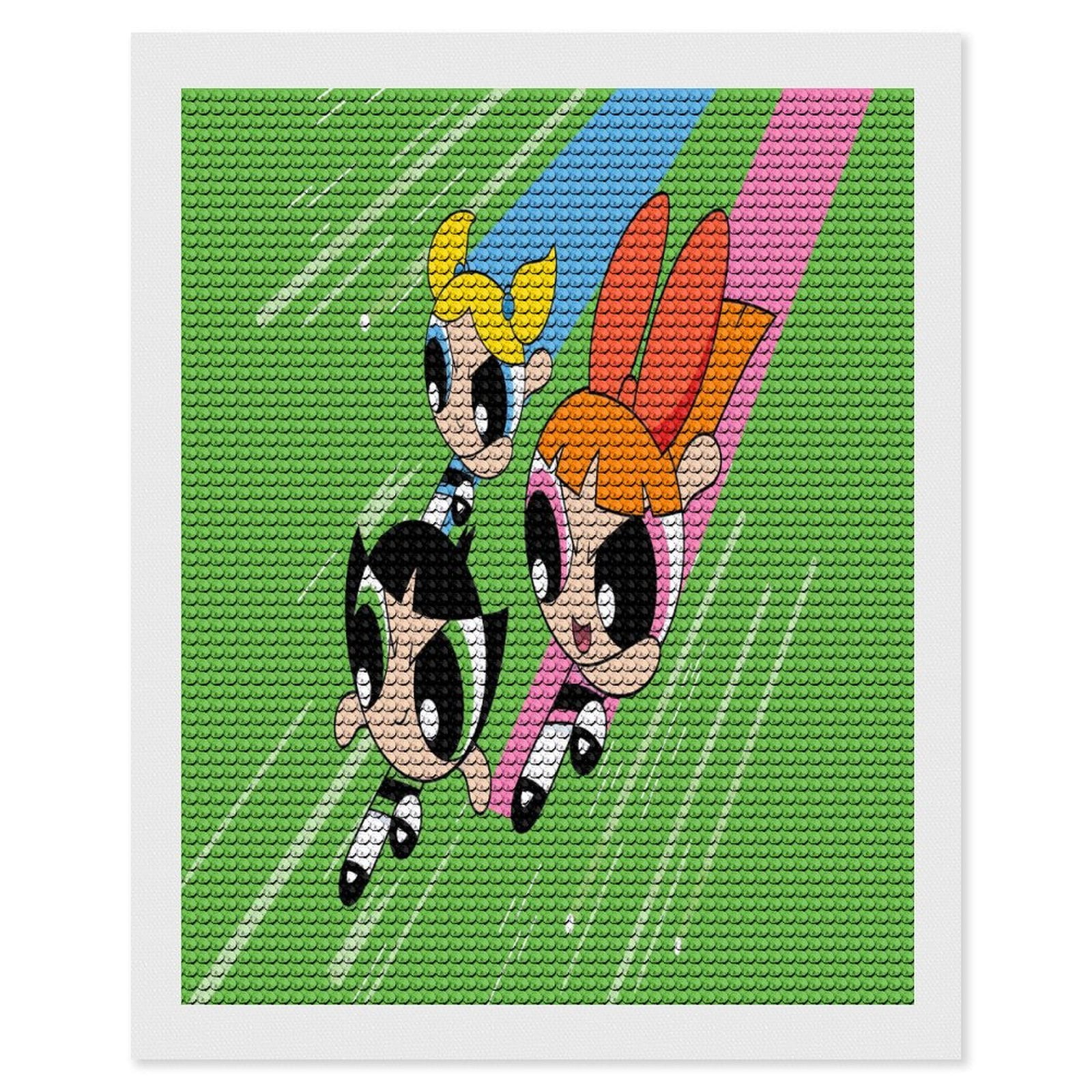 Powerpuff Girls Diamond Art Kits for Adults Cartoon 5D DIY Diamond Art ...