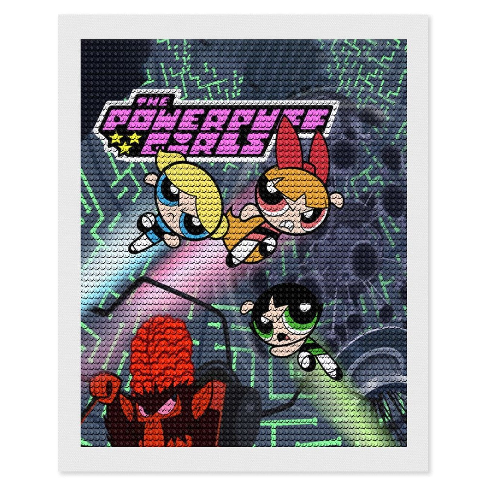 Powerpuff Girls Diamond Art Kits for Adults Cartoon 5D DIY Diamond Art ...