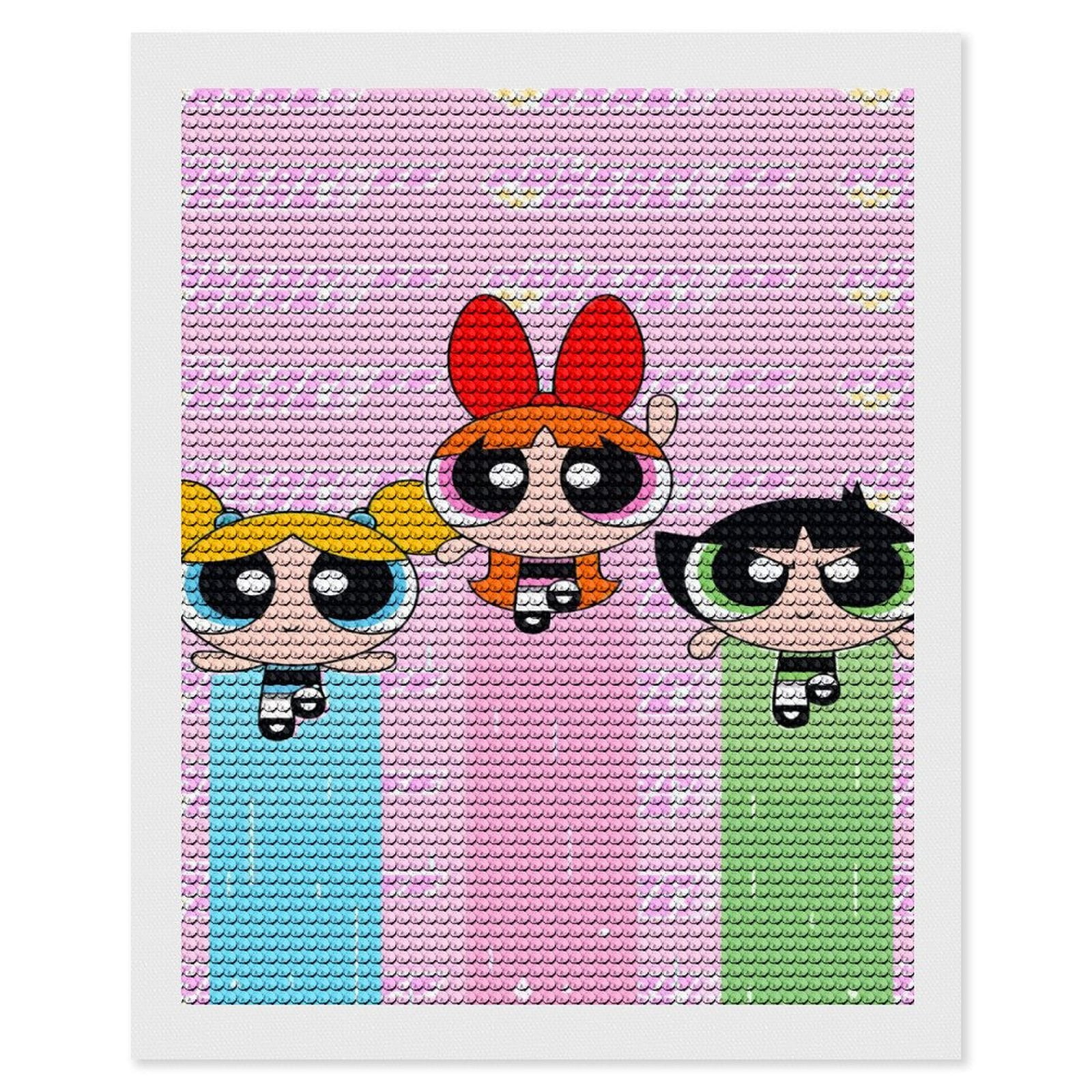 Powerpuff Girls Diamond Art Kits for Adults Cartoon 5D DIY Diamond Art ...
