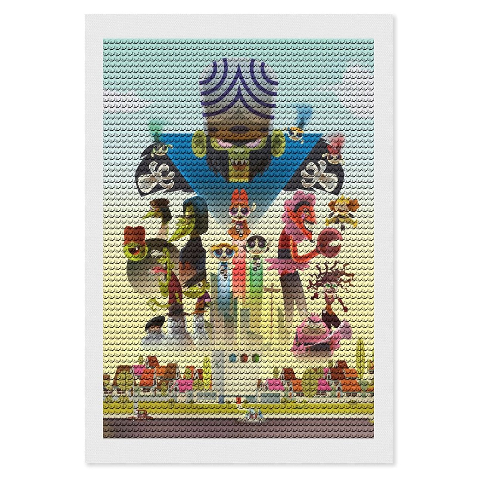 Powerpuff Girls Diamond Art Kits for Adults Cartoon 5D DIY Diamond Art ...