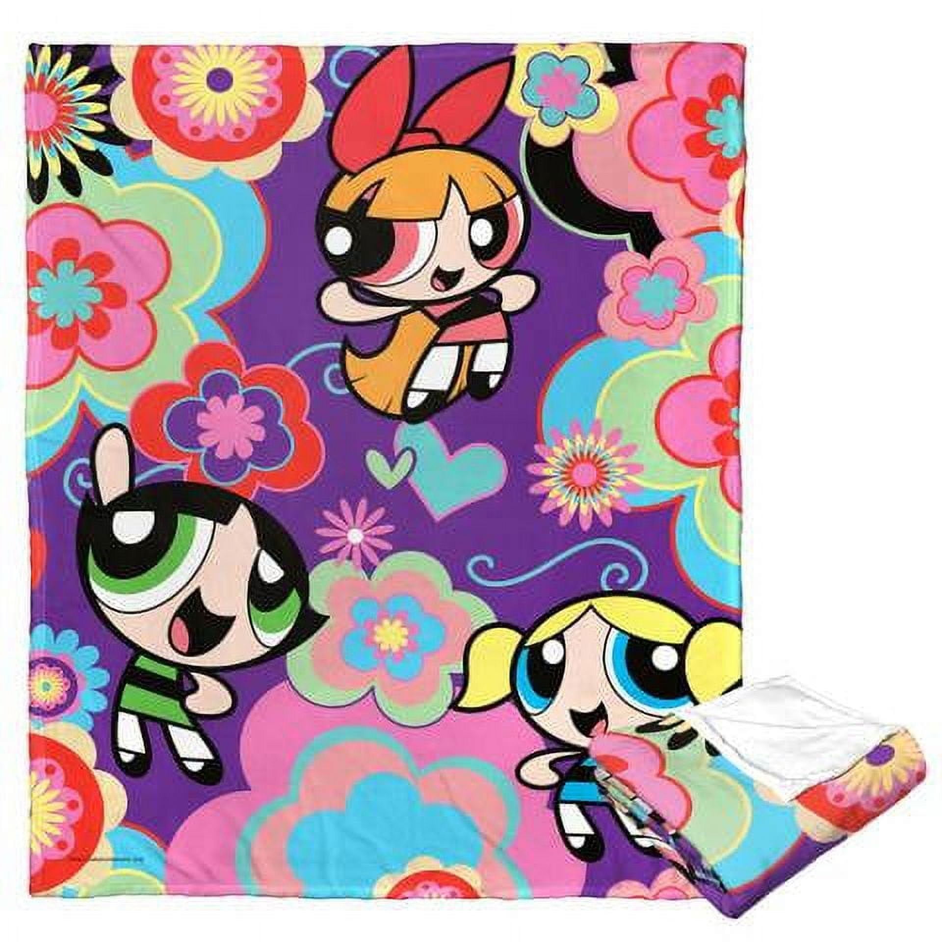 Powerpuff Girls Flower Exploosion Warner Bros Kids Silk Touch Throw ...