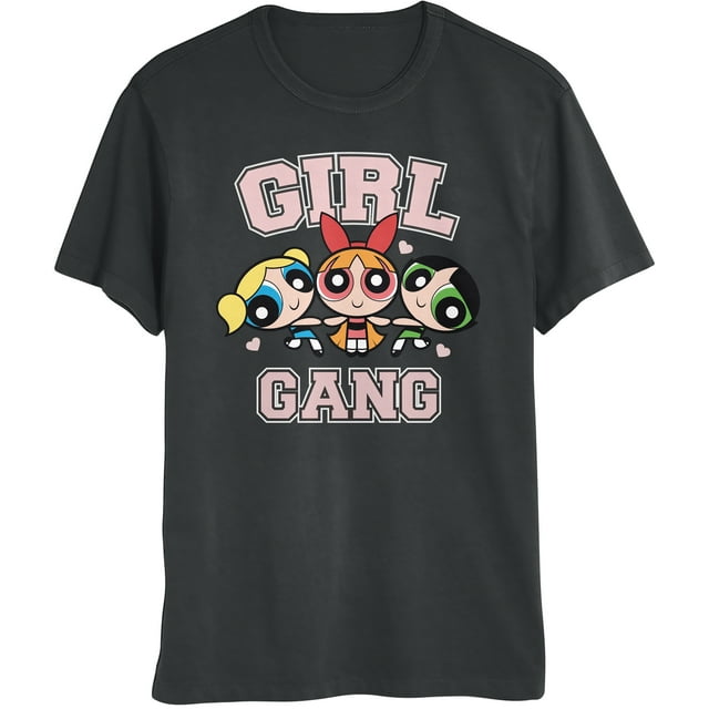 Powerpuff Girls Girl Gang University Font Mens and Womens Short Sleeve ...
