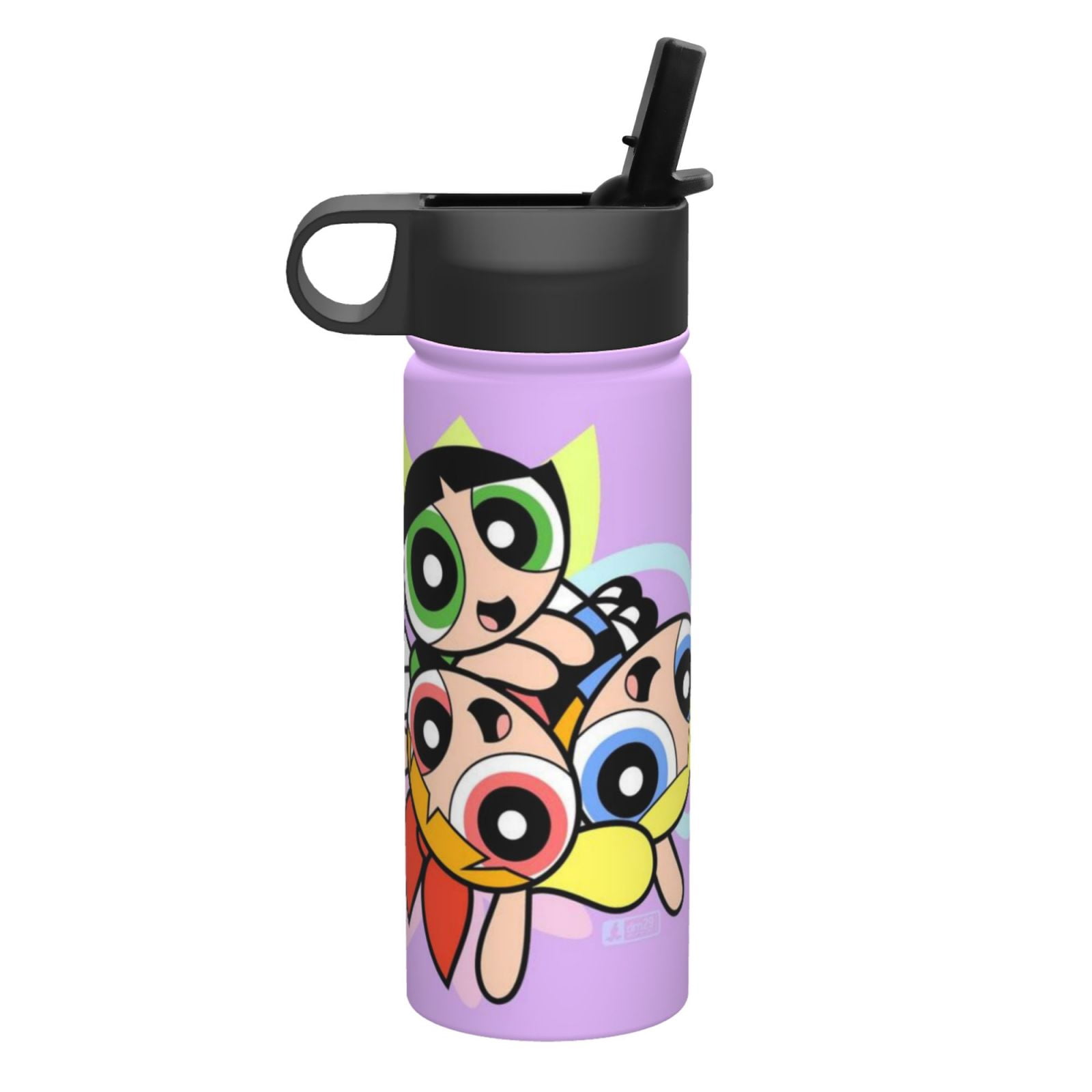 The Powerpuff Girls Kids Insulated Water Bottle With Straw - 18 Oz ...