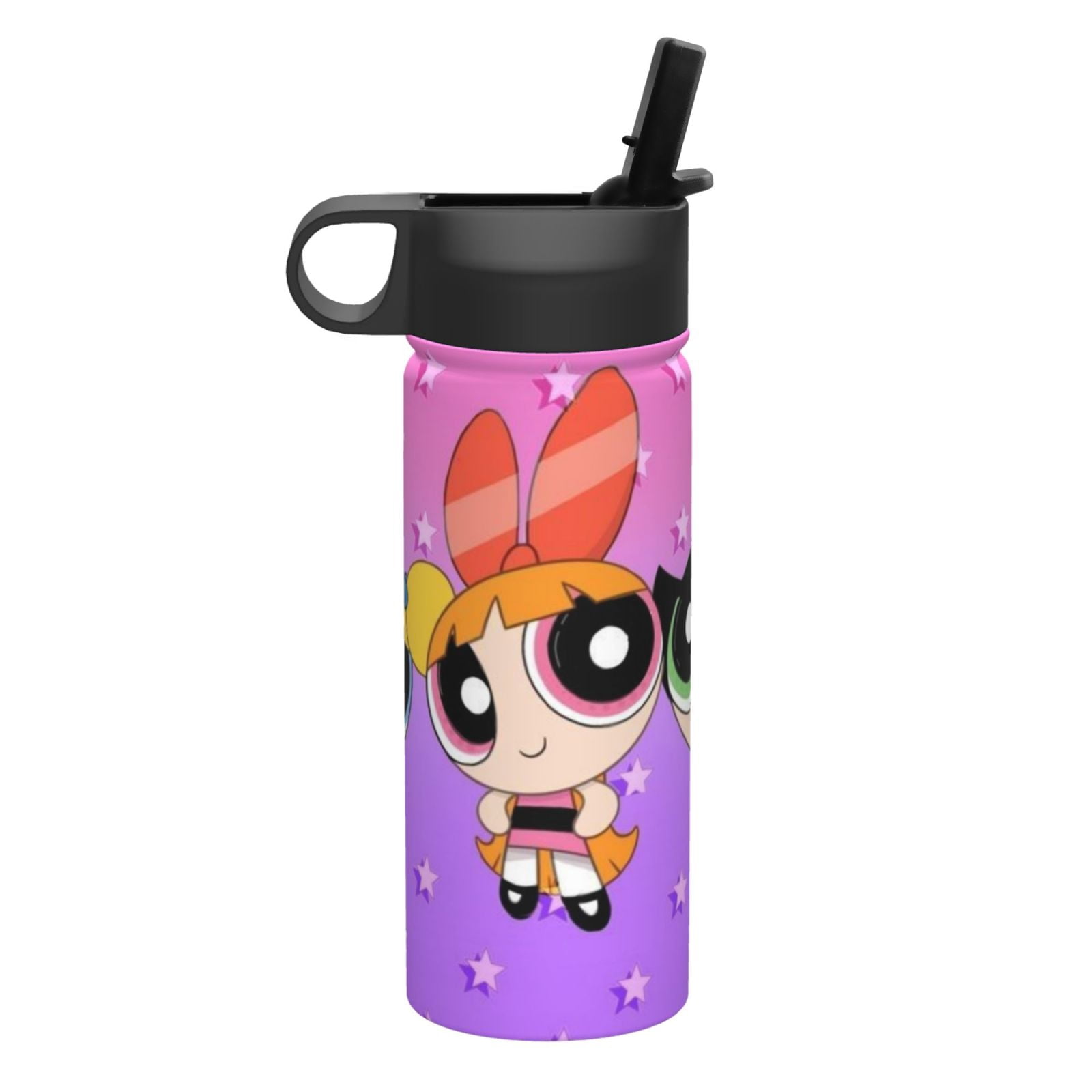The Powerpuff Girls Kids Insulated Water Bottle With Straw - 18 Oz ...