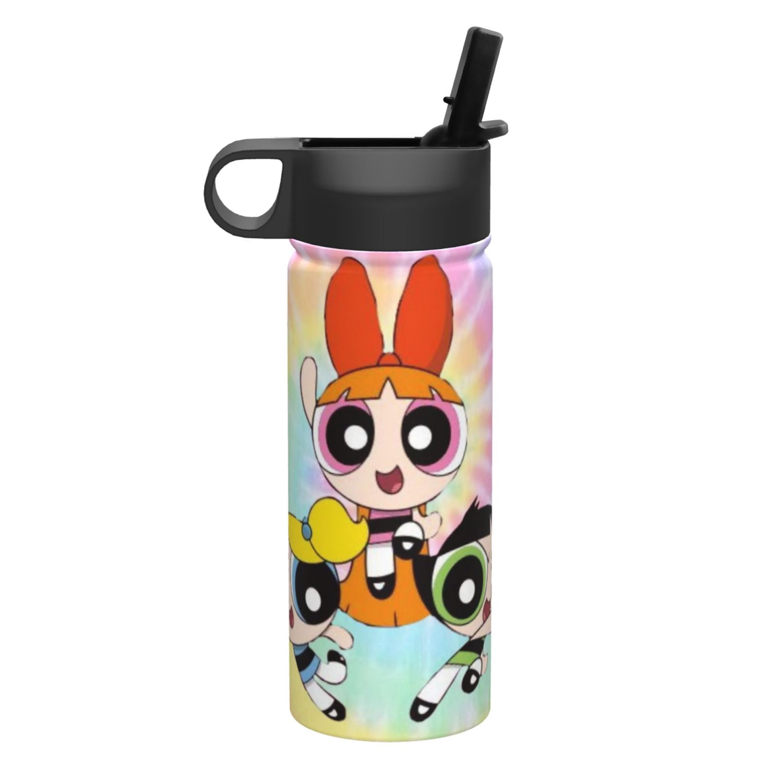 The Powerpuff Girls Kids Insulated Water Bottle With Straw - 18 Oz ...