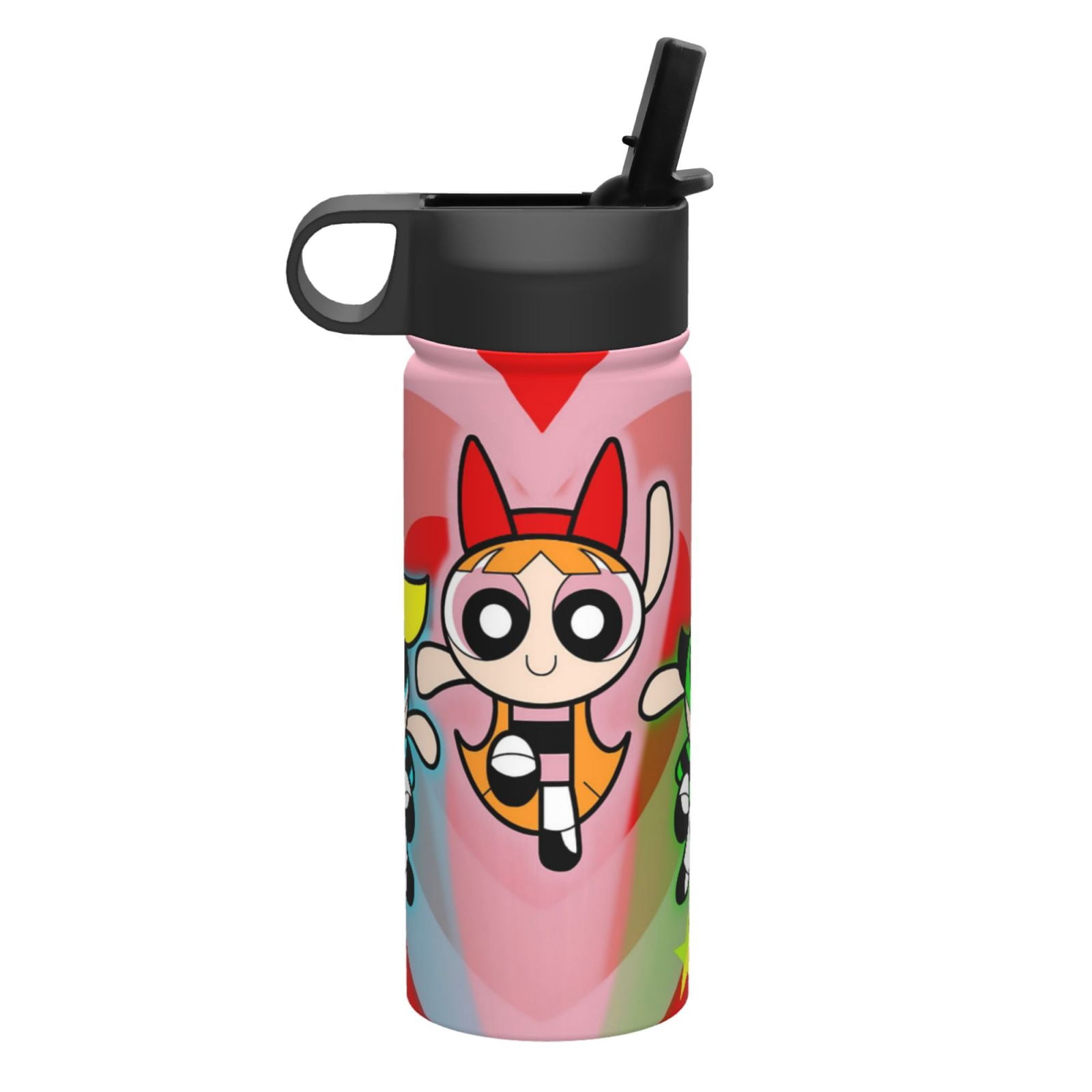 The Powerpuff Girls Kids Insulated Water Bottle With Straw - 18 Oz ...