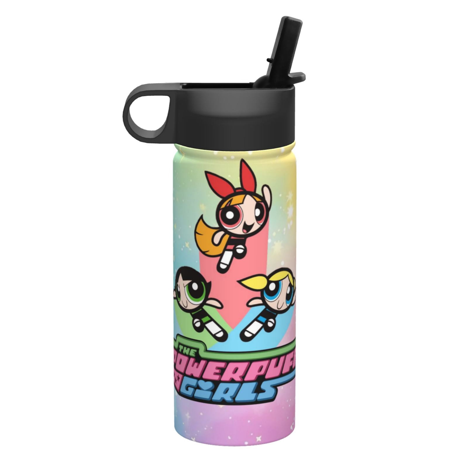 The Powerpuff Girls Kids Insulated Water Bottle With Straw - 18 Oz ...