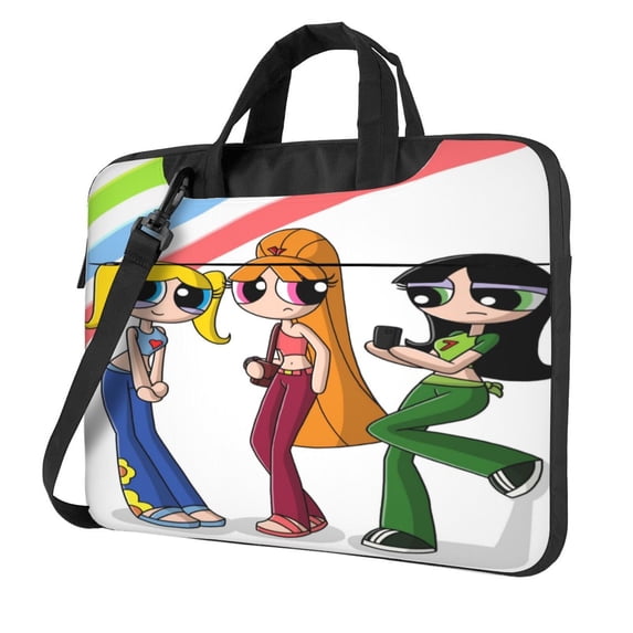 Powerpuff Girls Laptop Shoulder Bag Cartoon Laptop Case Computer Bag ...