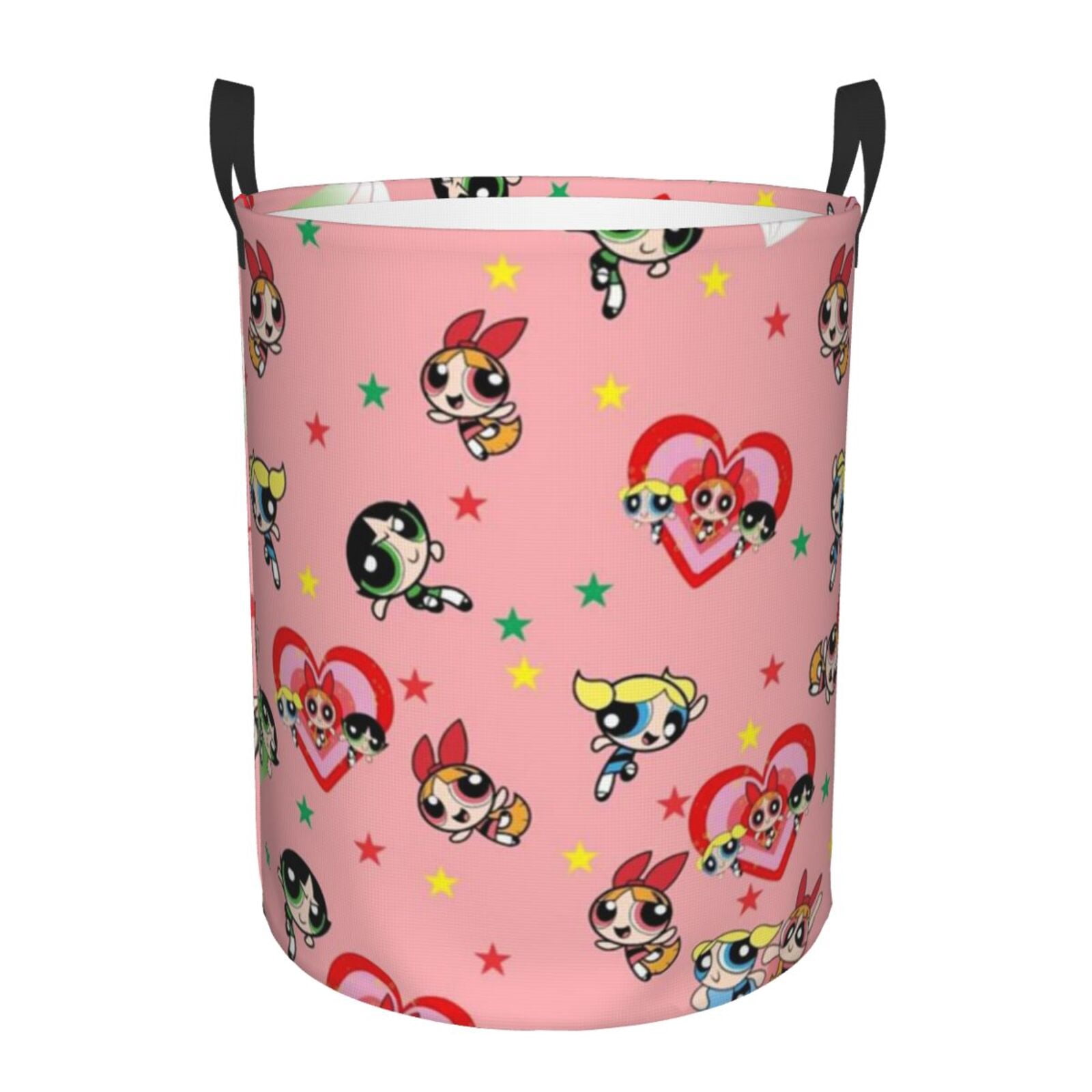 The Powerpuff Girls Laundry Basket Circular Laundry Hamper Dirty ...