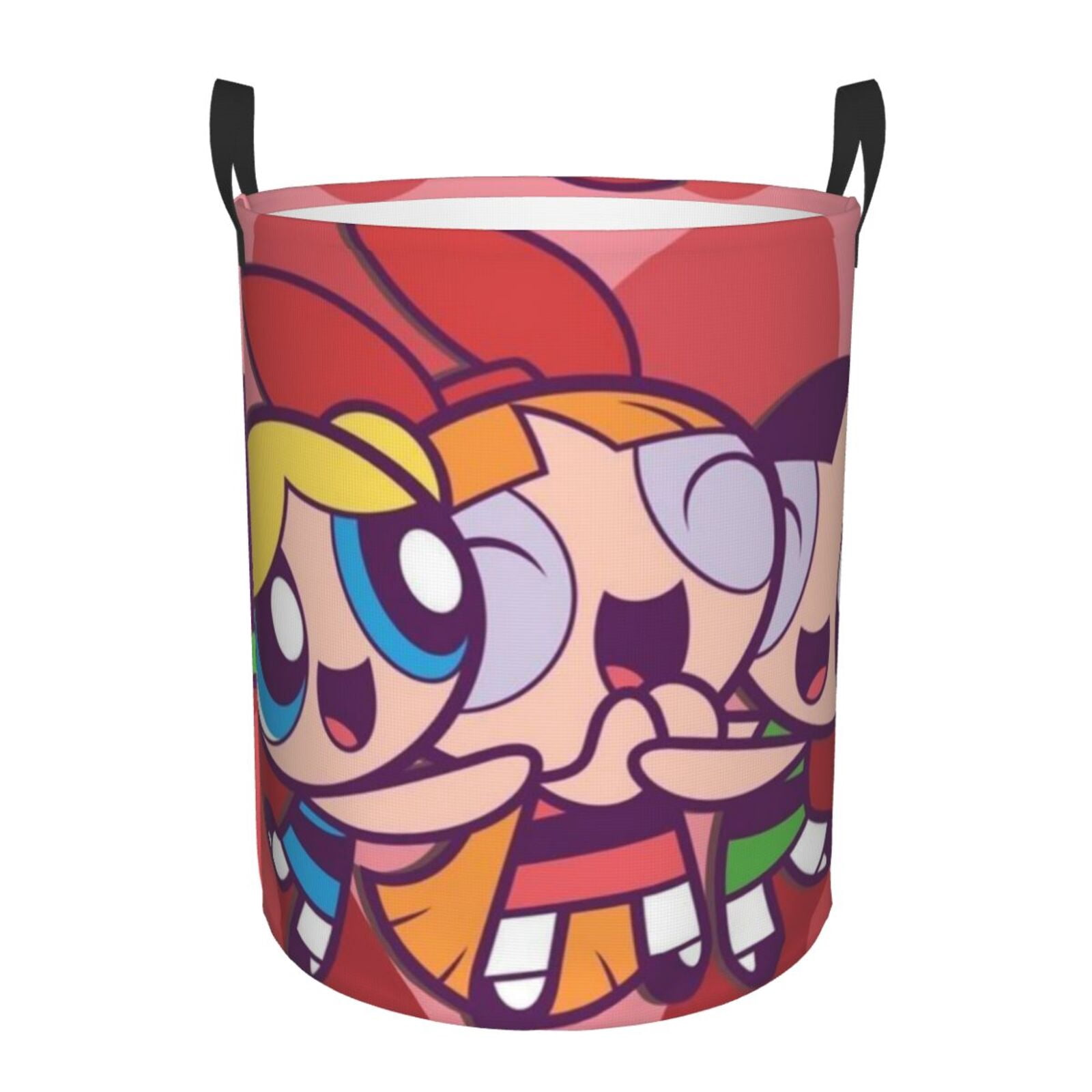 The Powerpuff Girls Laundry Basket Circular Laundry Hamper Dirty ...