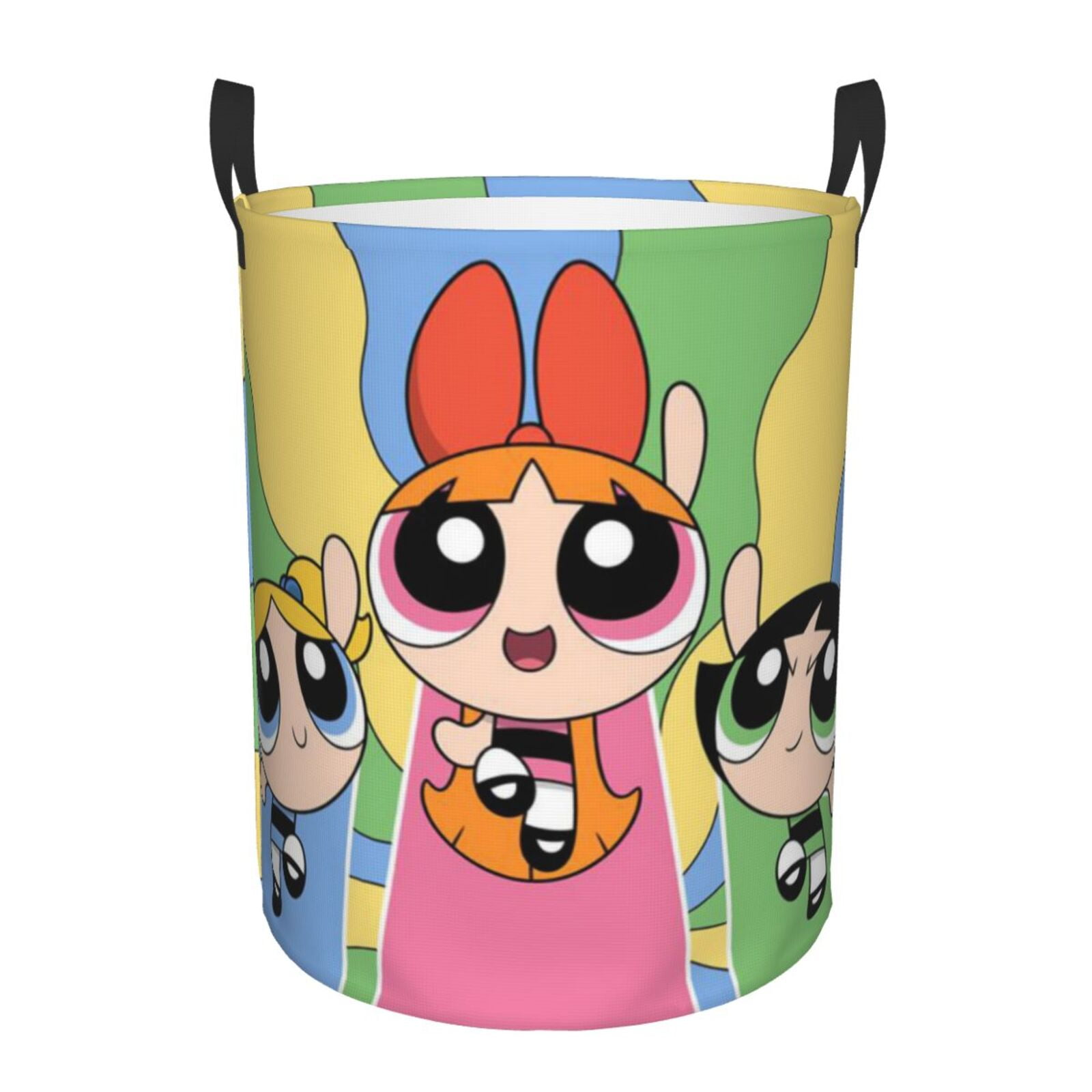 The Powerpuff Girls Laundry Basket Circular Laundry Hamper Dirty ...