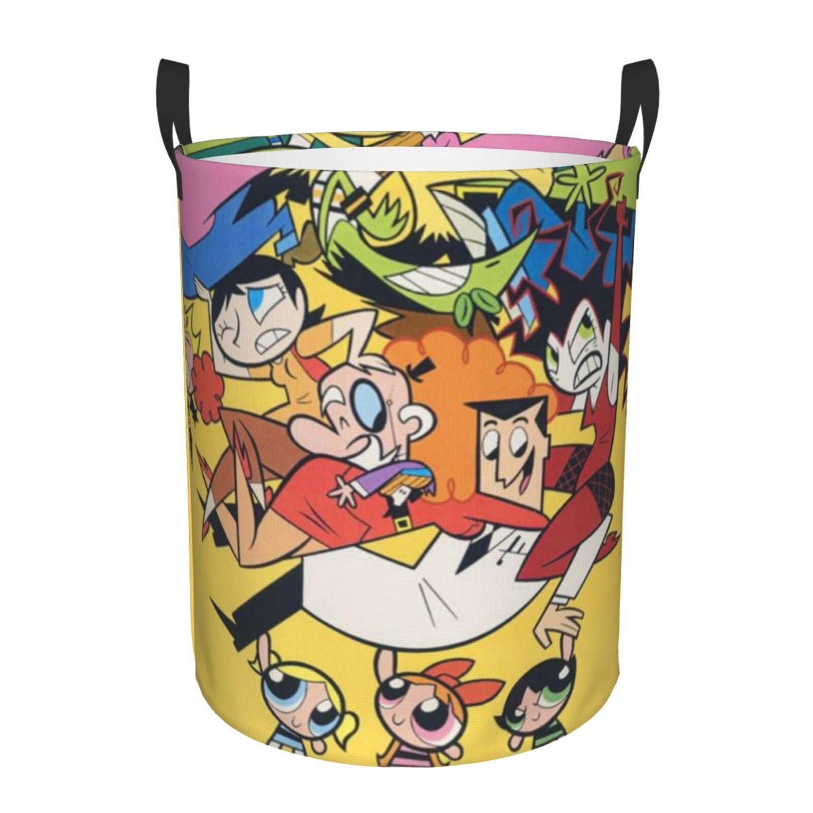 The Powerpuff Girls Laundry Basket Circular Laundry Hamper Dirty ...