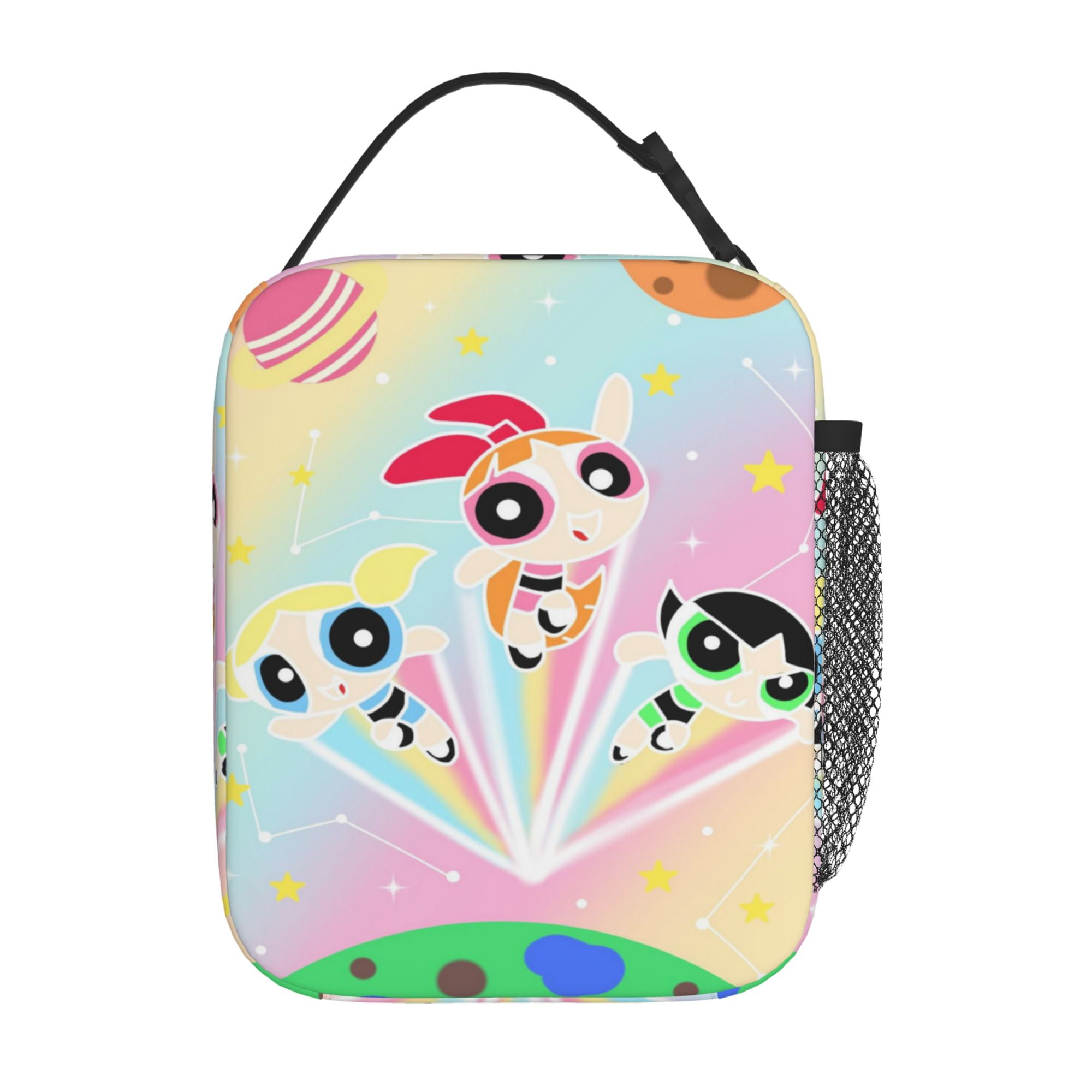 Powerpuff Lunch Bag Reusable Insulated Lunch Box Meal Handbag To Keep ...
