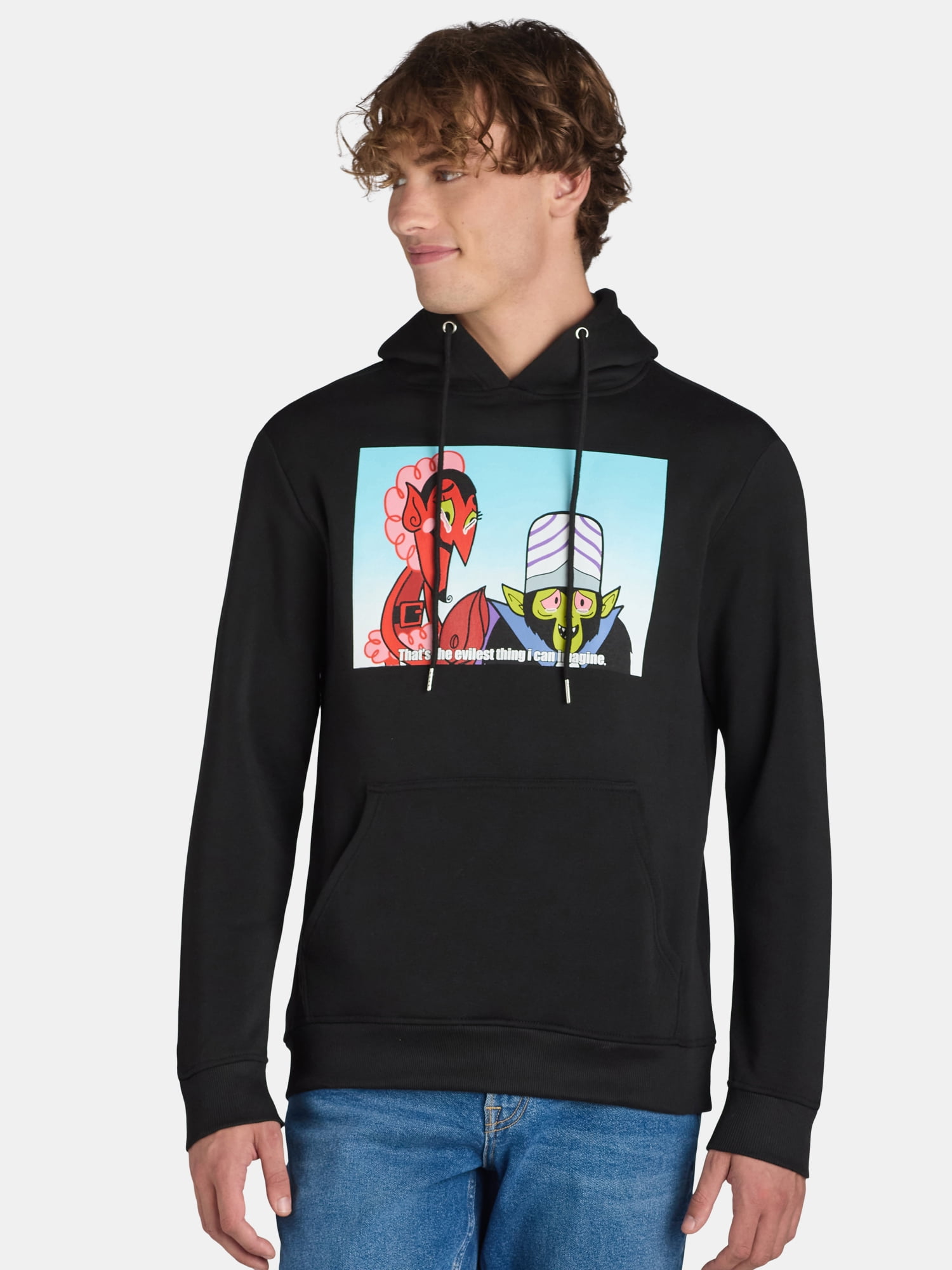 Powerpuff Girls Men's and Big Men’s Villains Graphic Hoodie, Sizes S ...