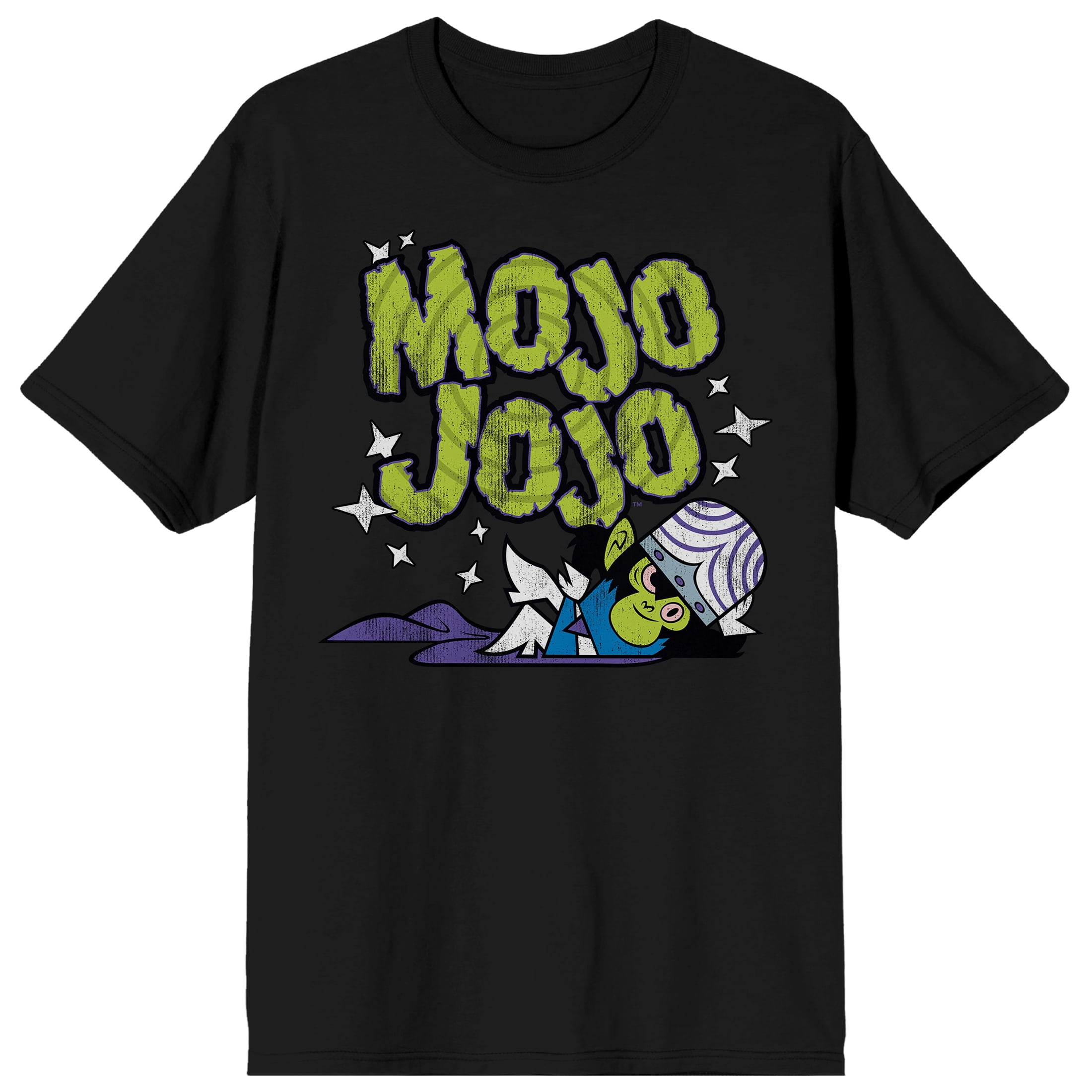 Powerpuff Girls Mojo Jojo Crew Neck Short Sleeve Men's Black T-shirt-6XL - Walmart.com