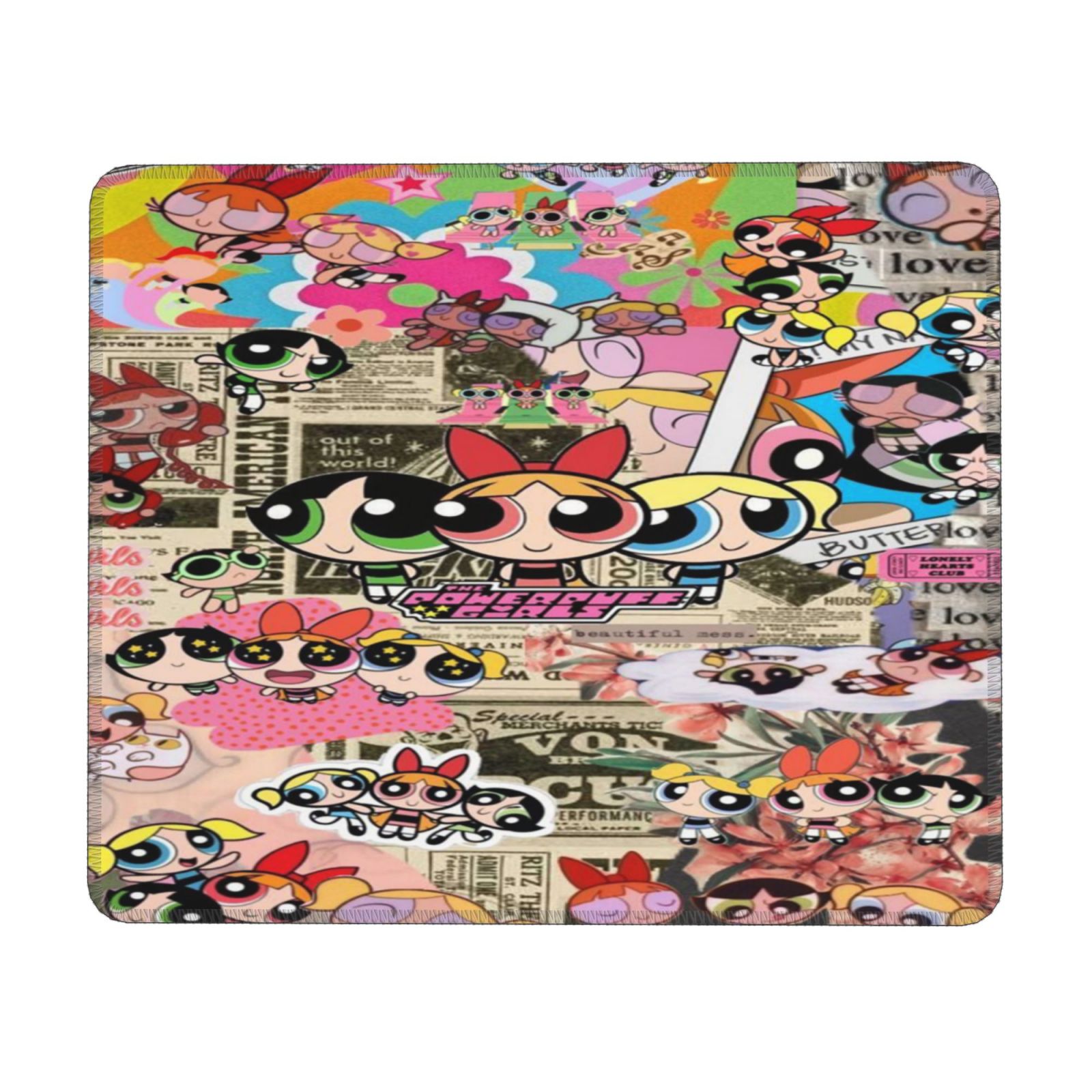 Powerpuff Girls Mouse Pad Office Gaming Anime Cartoon Mousepad 10 x 12 ...